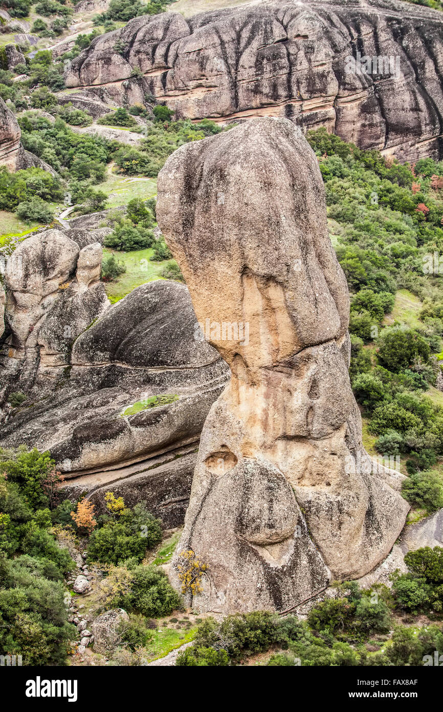 Rock formation; Meteroa, Greece Stock Photo - Alamy