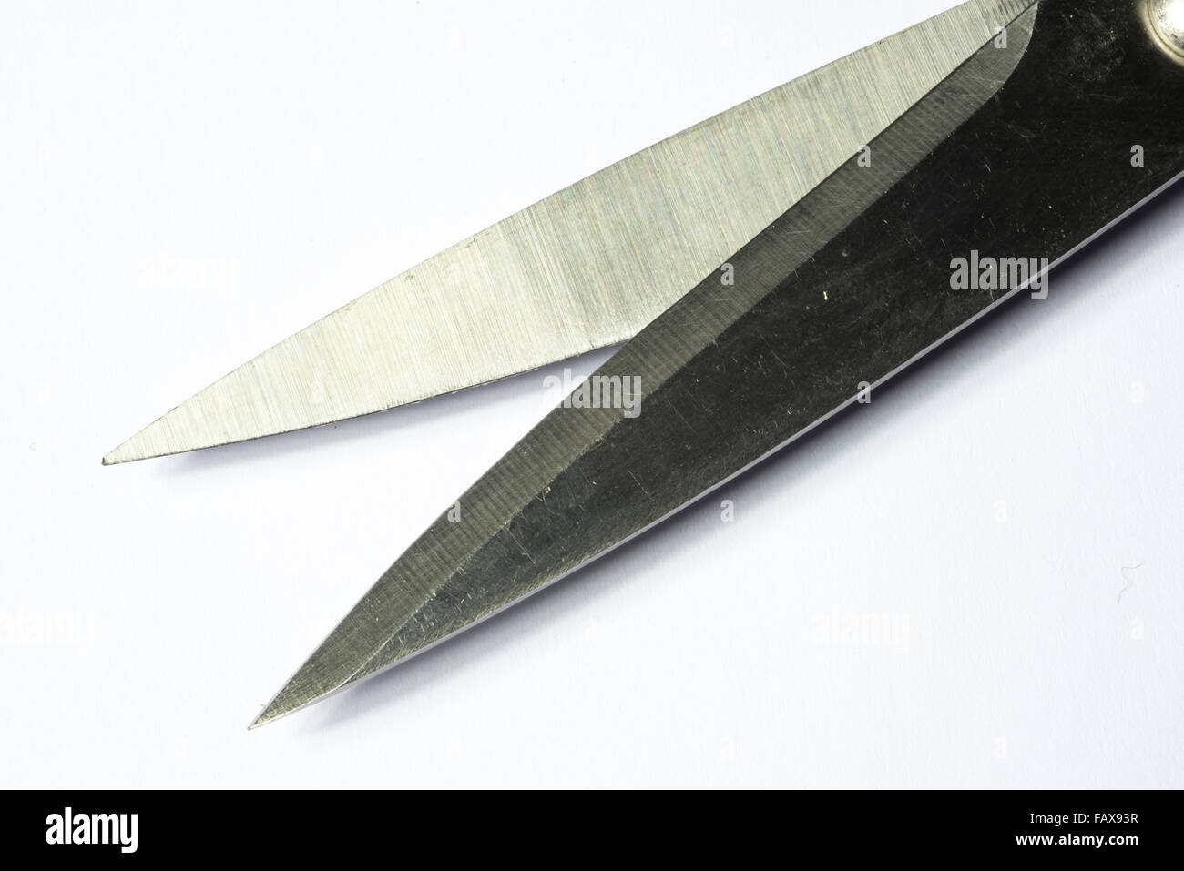 sharp scissor blades isolated on white background Stock Photo - Alamy