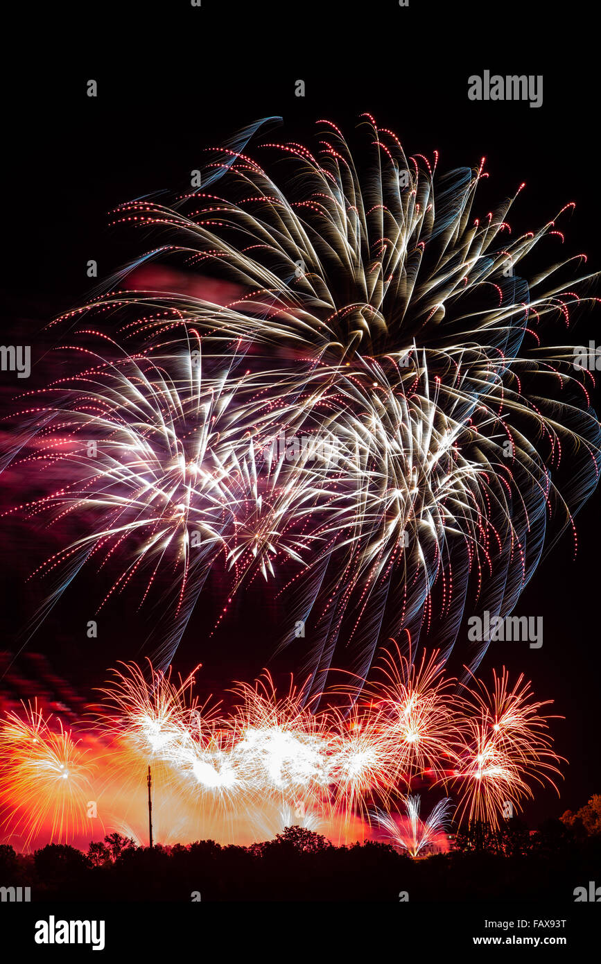 Large fireworks display Stock Photo - Alamy
