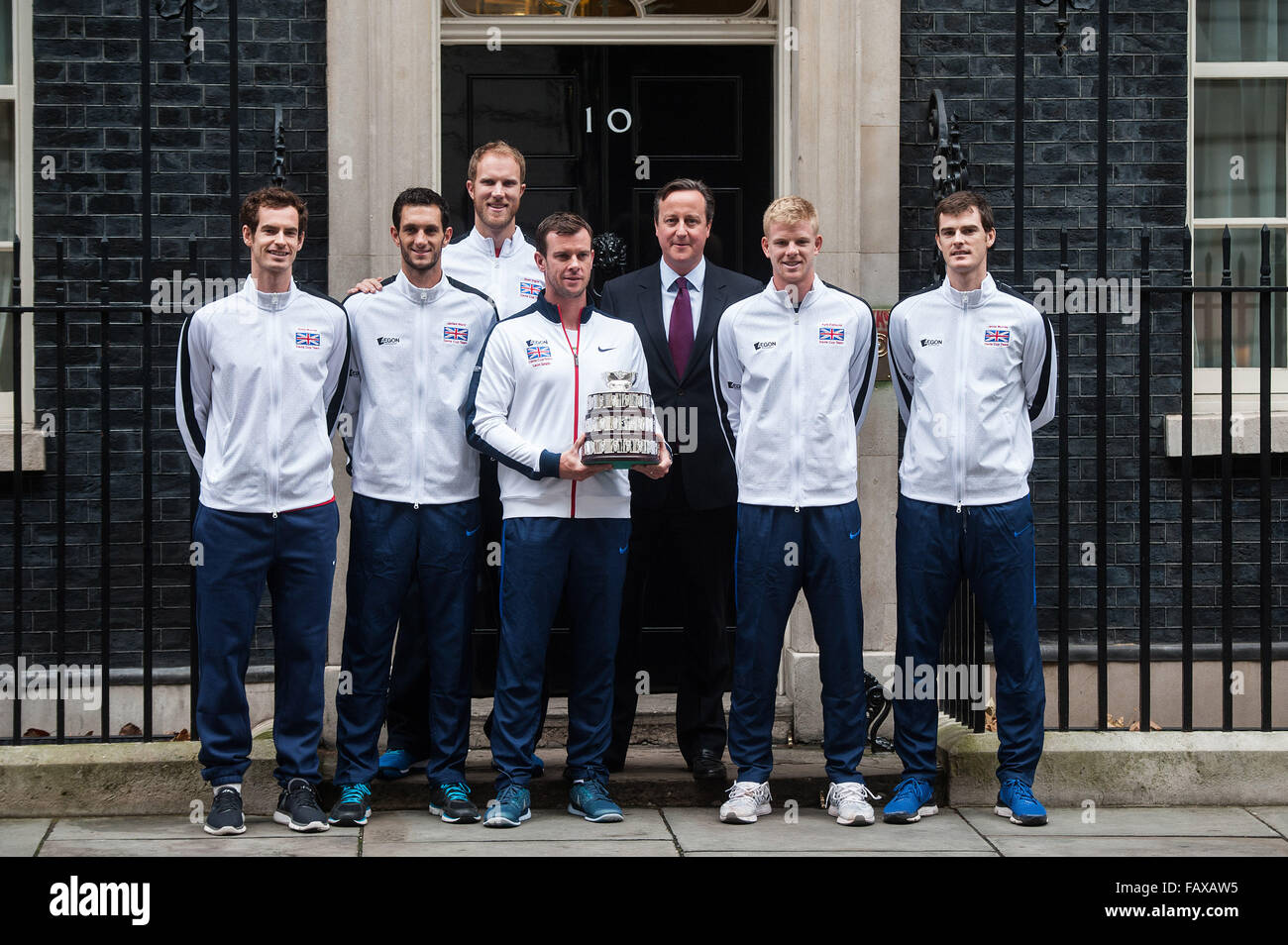 David Cup Winners at 10 Downing Street Featuring: David Cameron, Andy ...