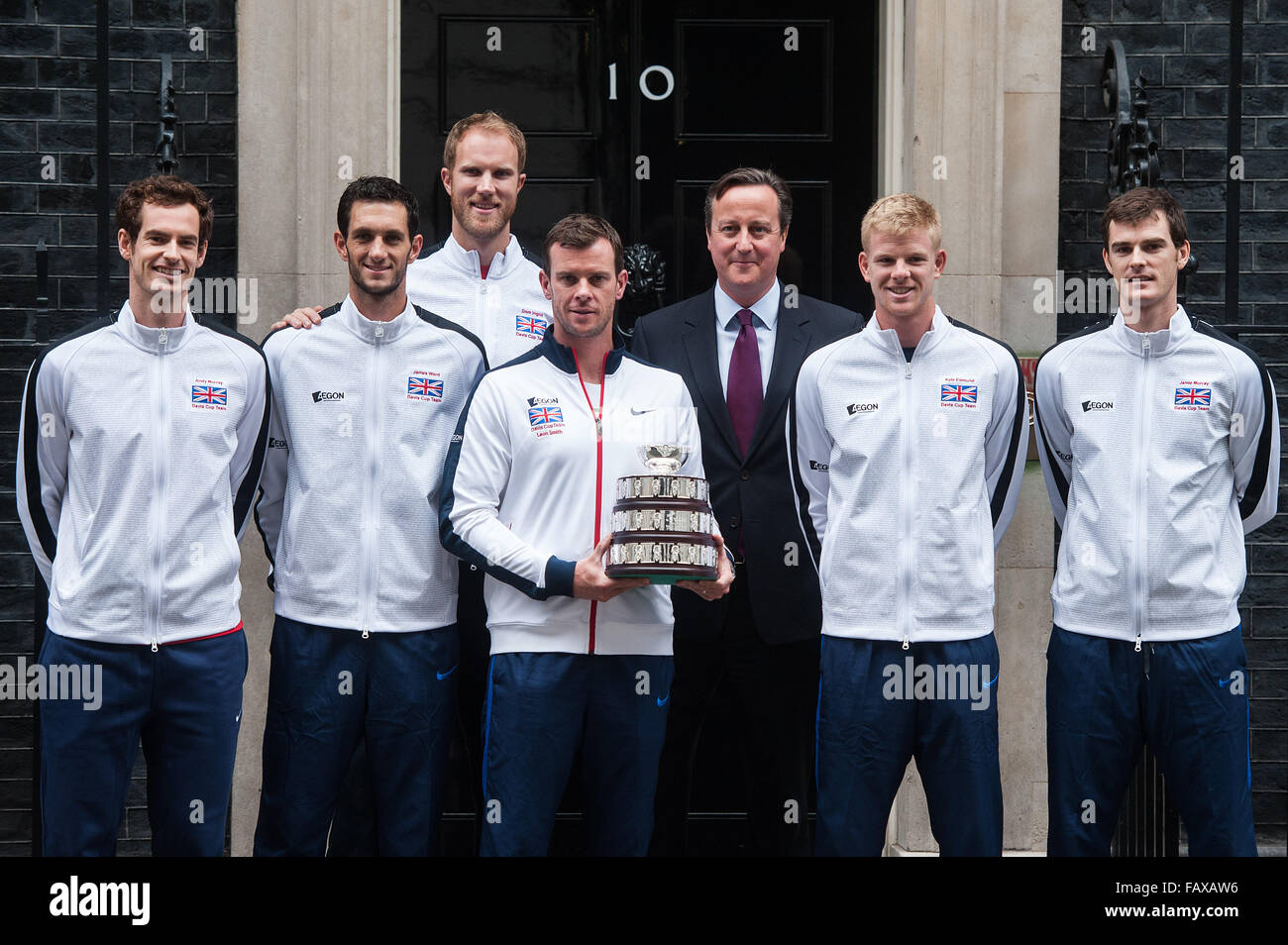 David Cup Winners at 10 Downing Street Featuring: David Cameron, Andy ...