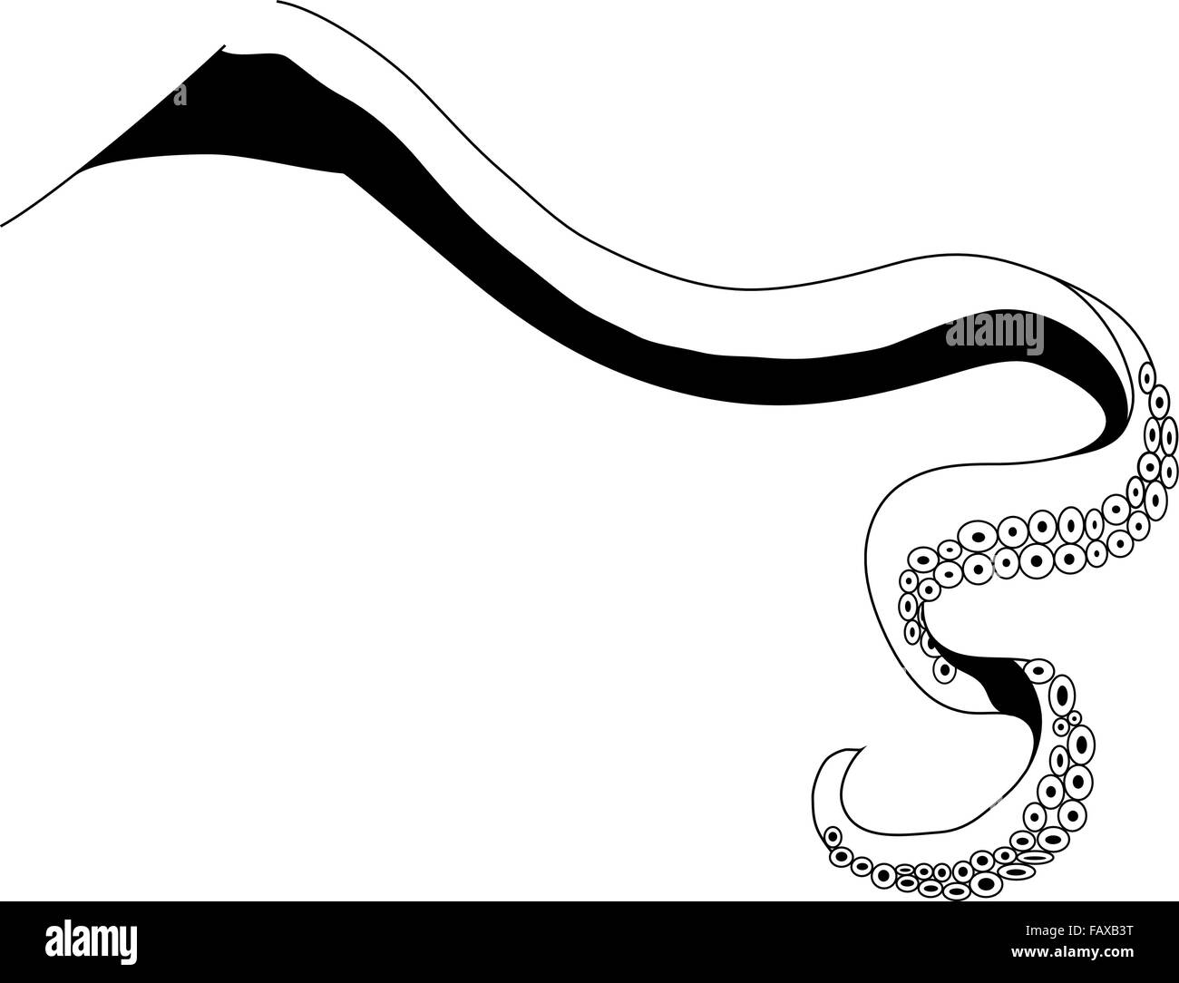 a giant squid tentacle isolated Stock Vector Image & Art - Alamy