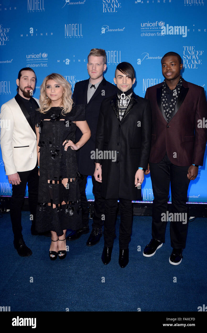 2015 UNICEF Snowflake Ball - Red Carpet Arrivals Featuring: Pentatonix ...