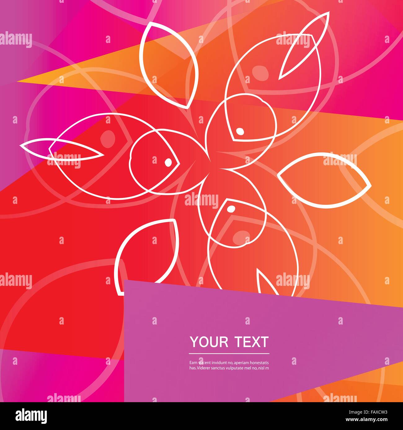 Vector abstract floral design Stock Vector Image & Art - Alamy