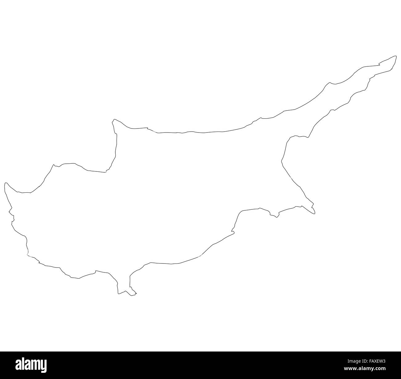 Old map of cyprus Black and White Stock Photos & Images - Alamy