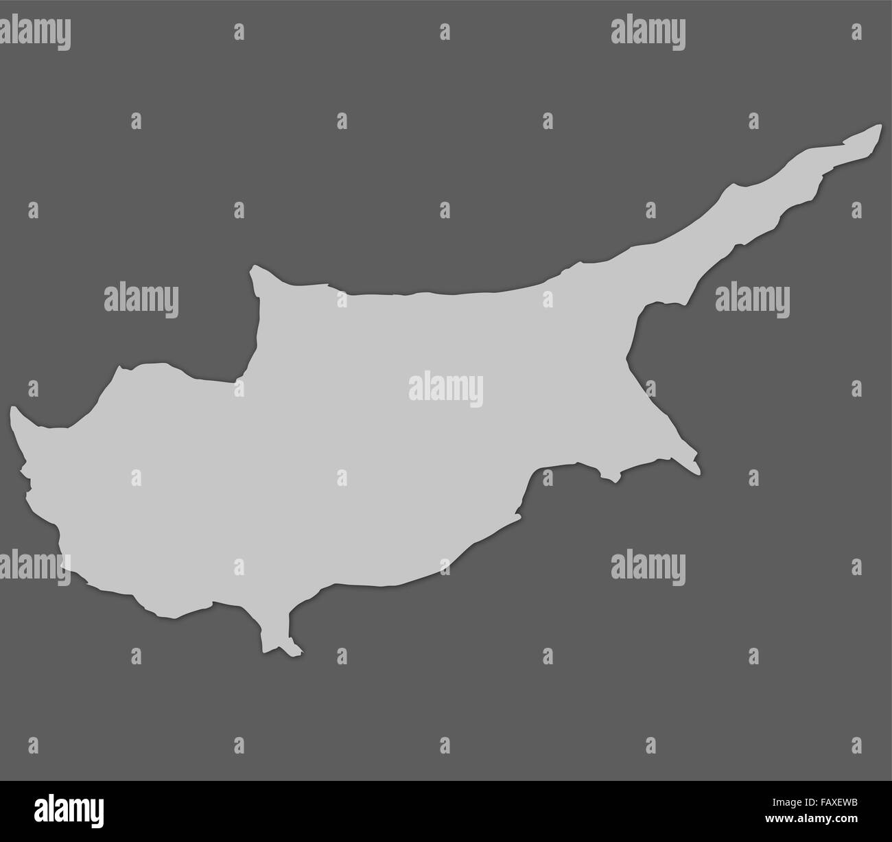 Old map of cyprus Black and White Stock Photos & Images - Alamy