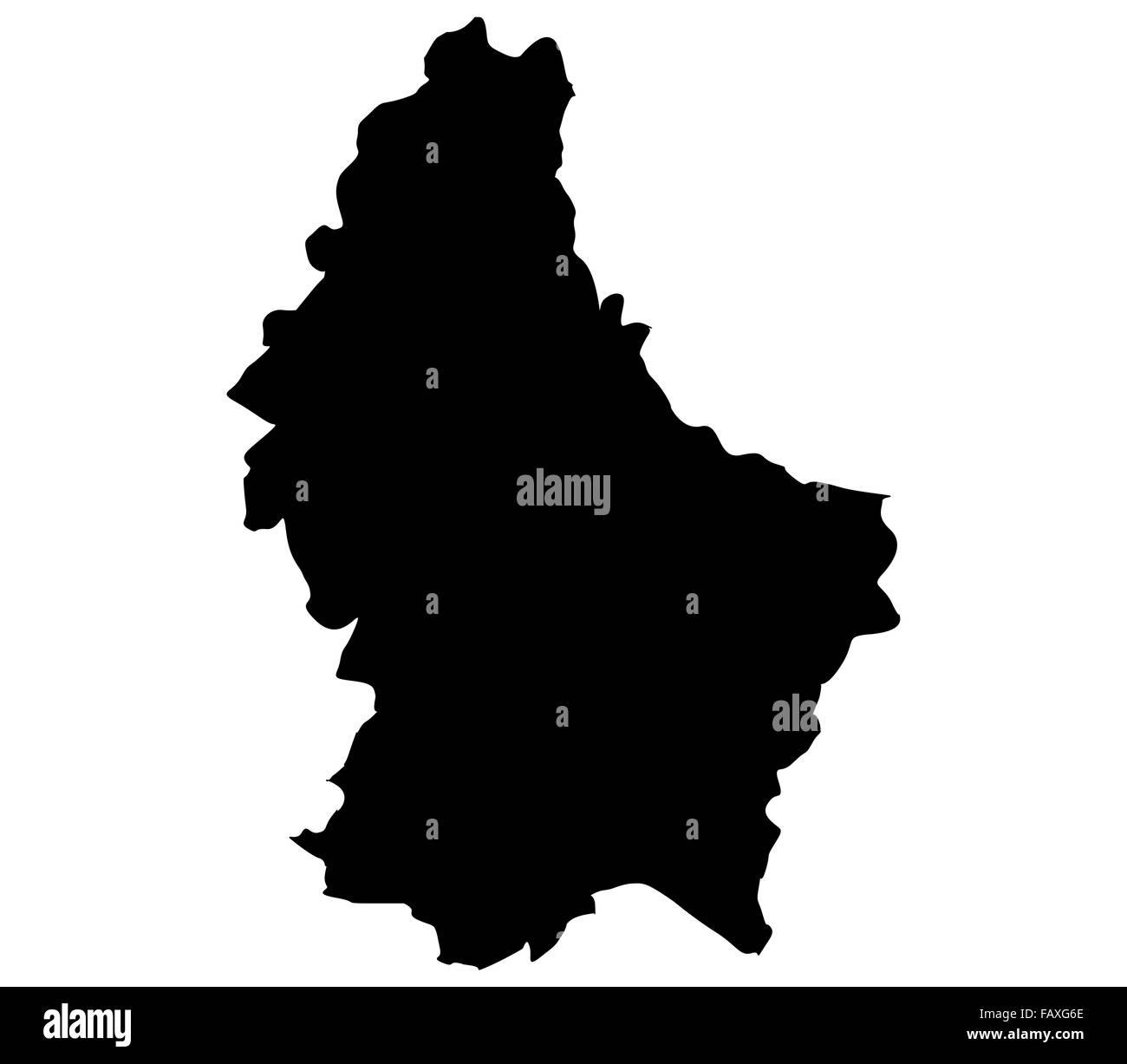 Outline map country luxembourg Black and White Stock Photos & Images ...