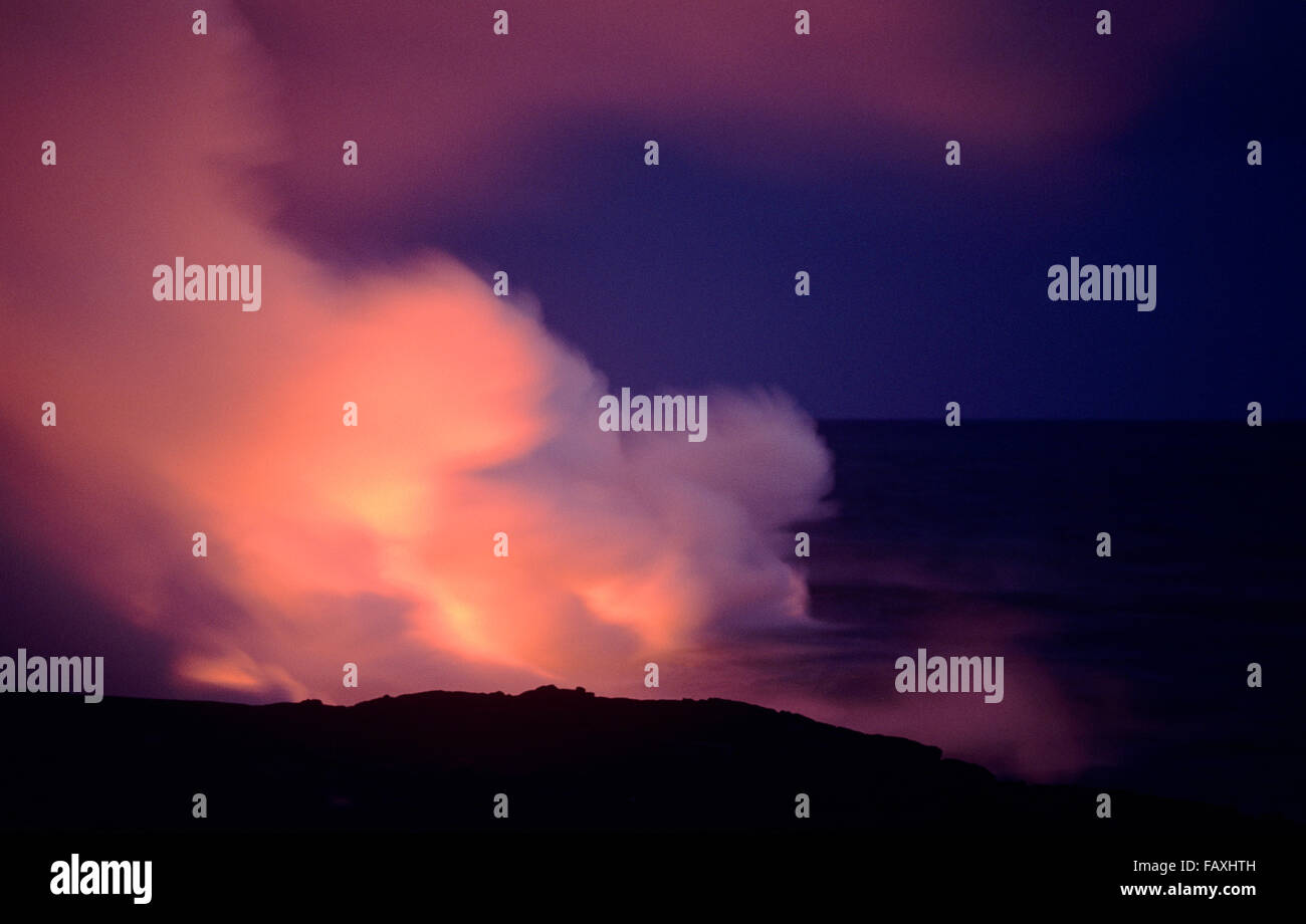 Big Island, Hawaii, Lae`apuki, Hawaii Volcanoes National Park, lava ...