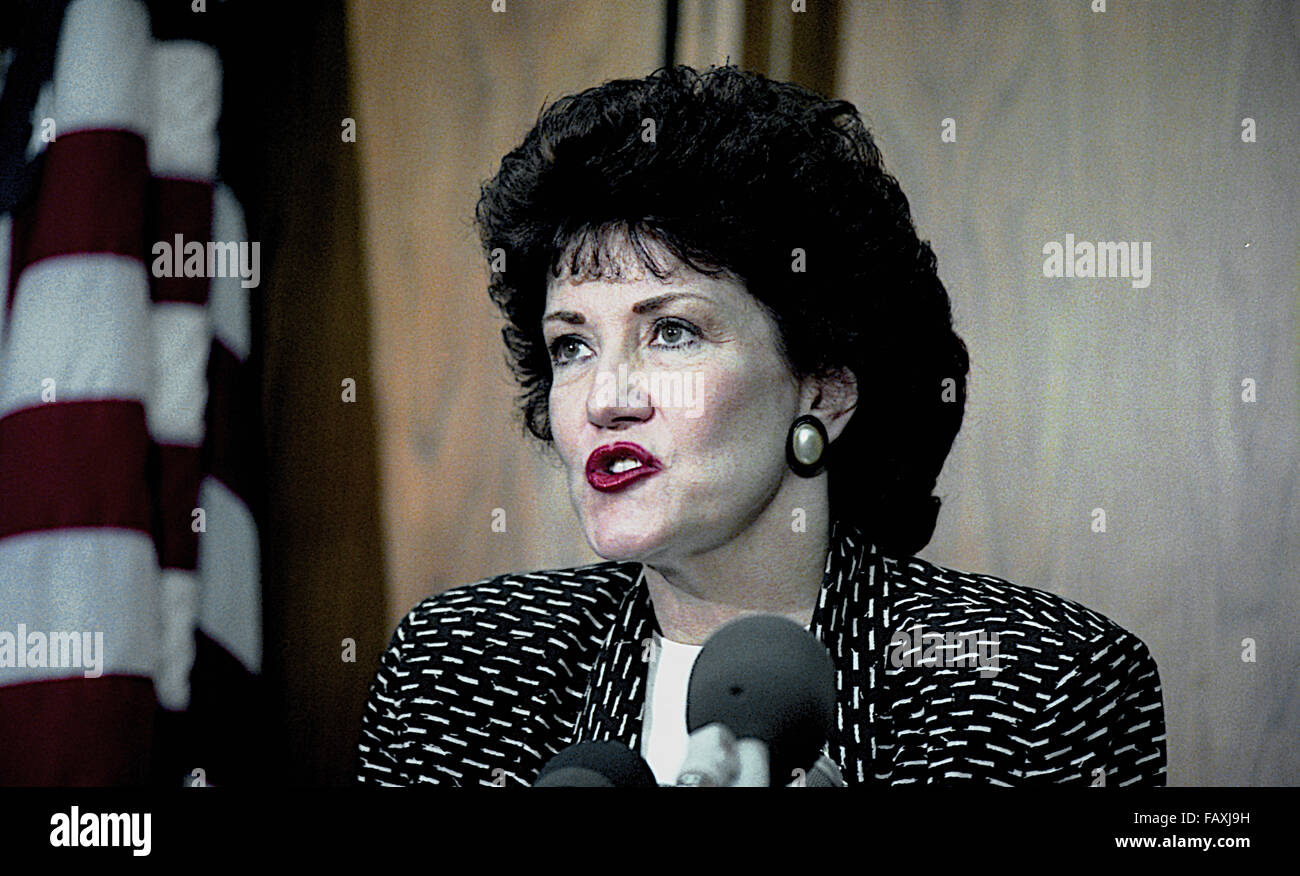 Washington, DC., USA, 14th October, 1989 Labor Secretary Elizabeth Dole ...
