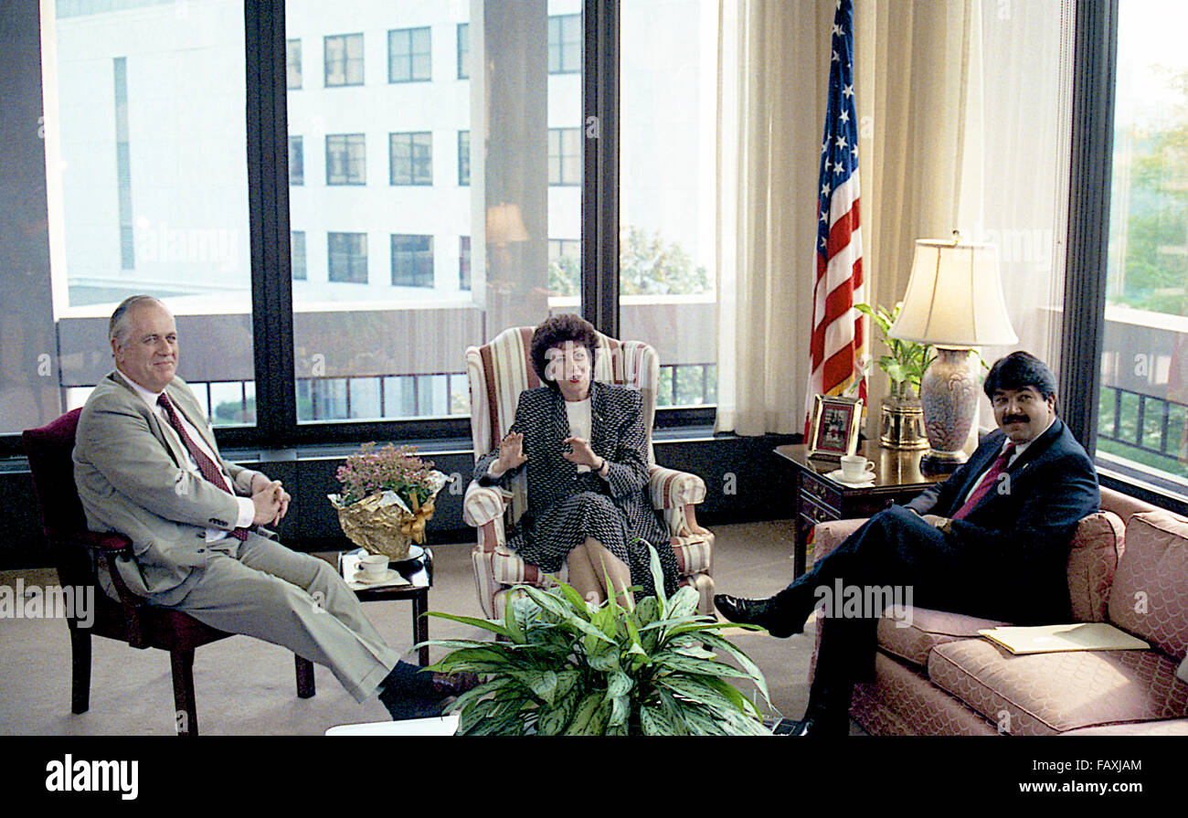 Washington, DC., USA, 14th October, 1989 Labor Secretary Elizabeth Dole ...