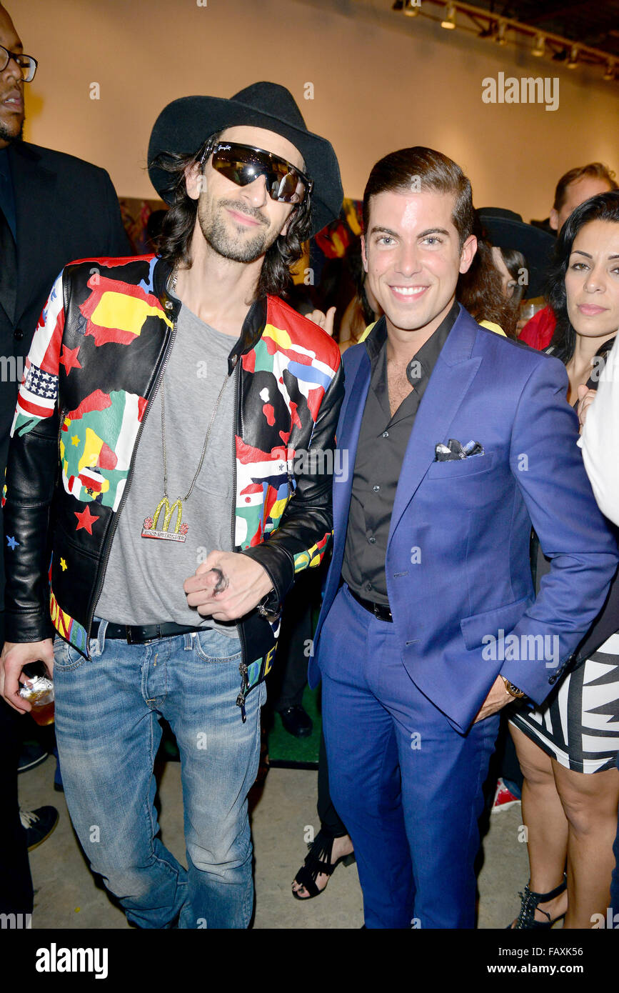 Celebrities attend the art exhibition opening of Domingo Zapata at Lulu ...