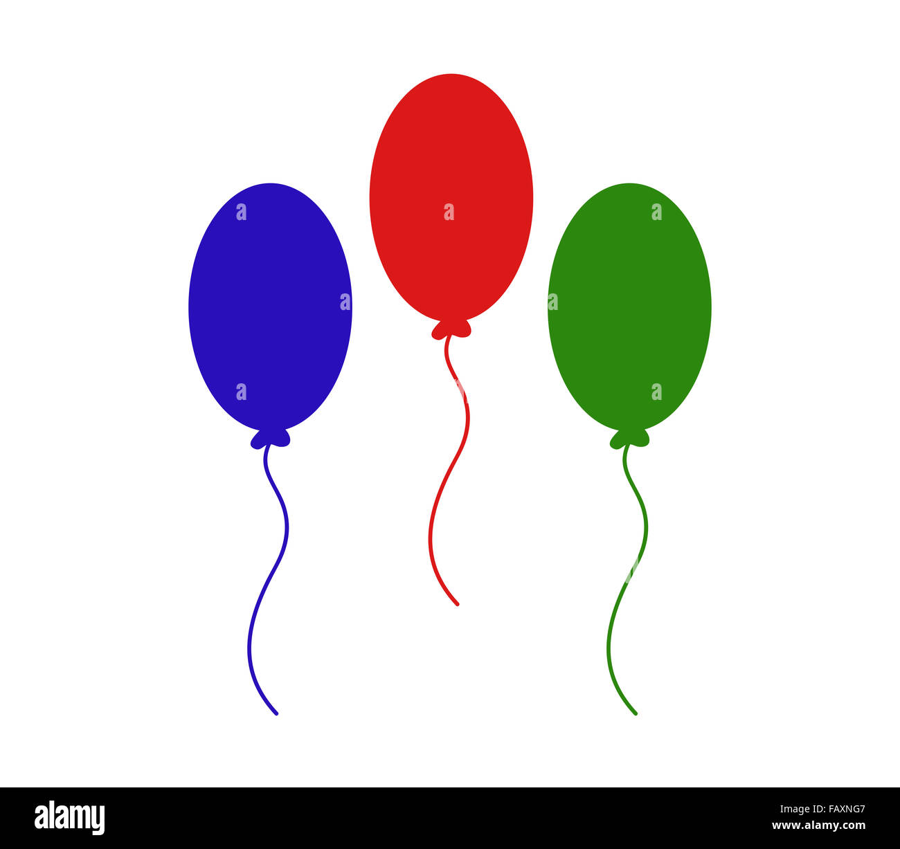 balloons on white background Stock Photo - Alamy
