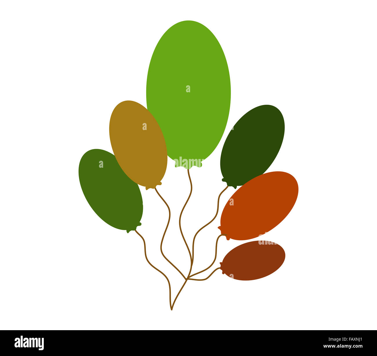 balloons on white background Stock Photo - Alamy