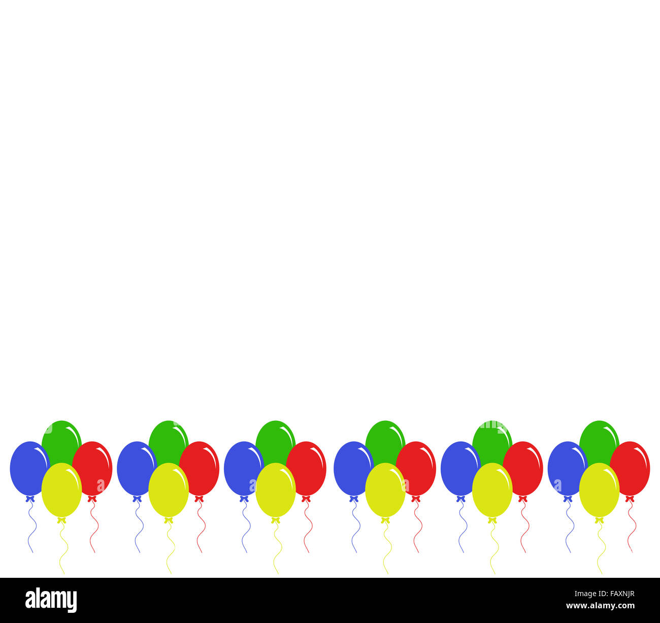 balloons on white background Stock Photo - Alamy