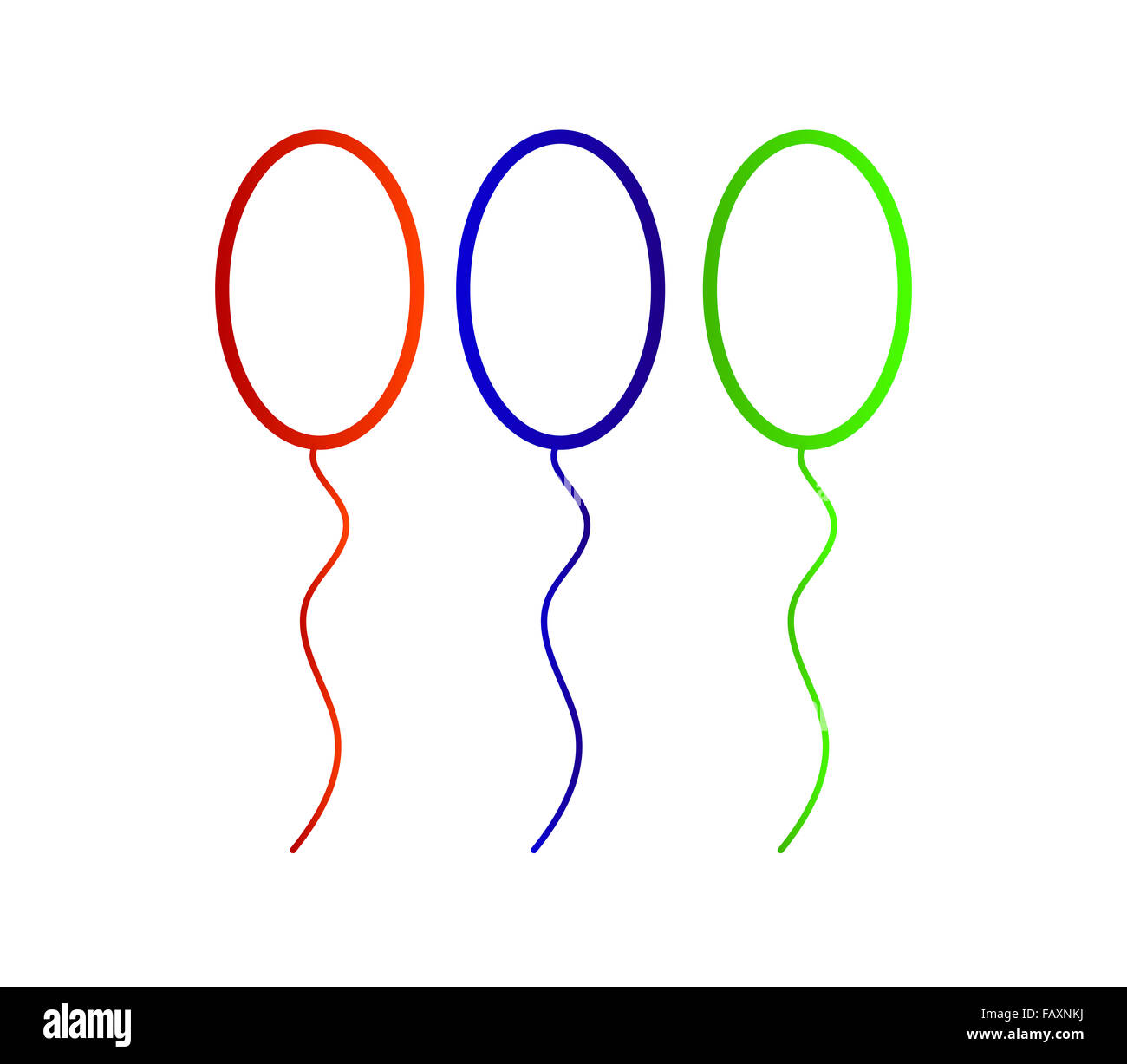 balloons on white background Stock Photo - Alamy