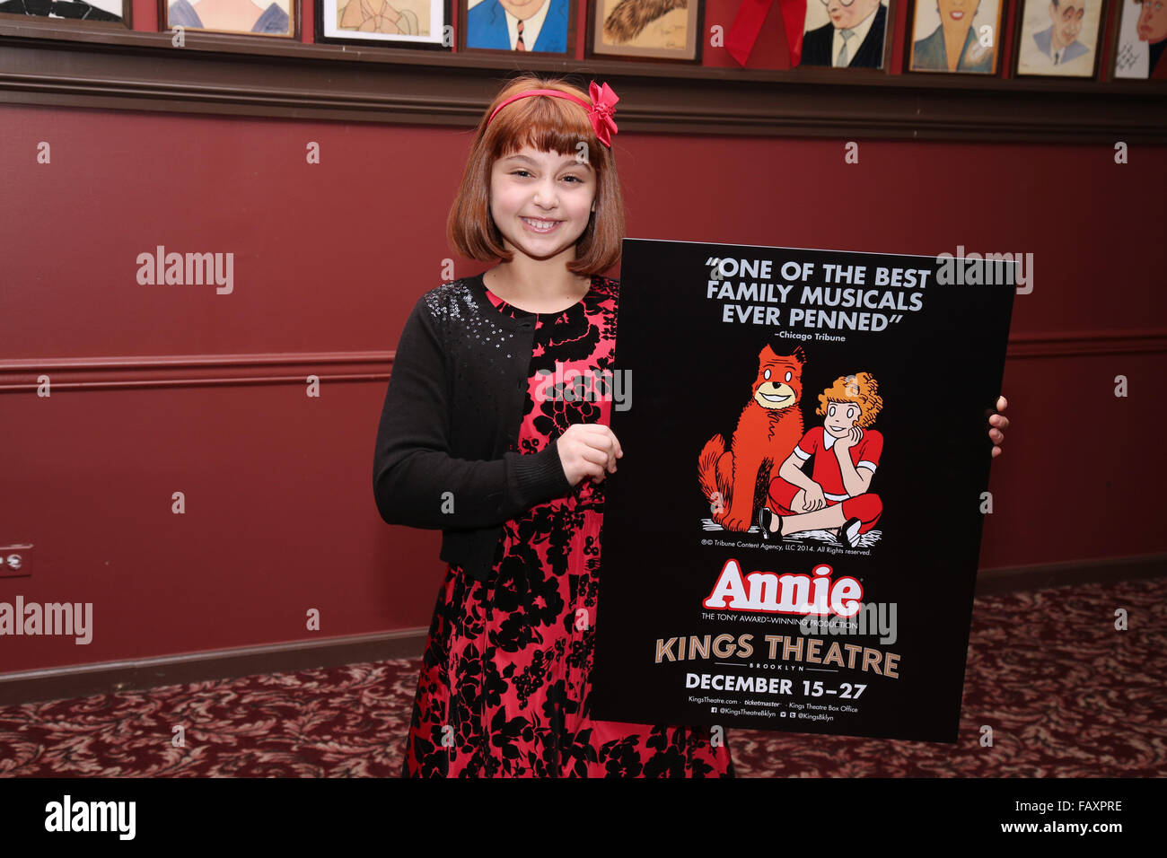 Media day for the upcoming production of 'Annie' at Brooklyn's newly ...