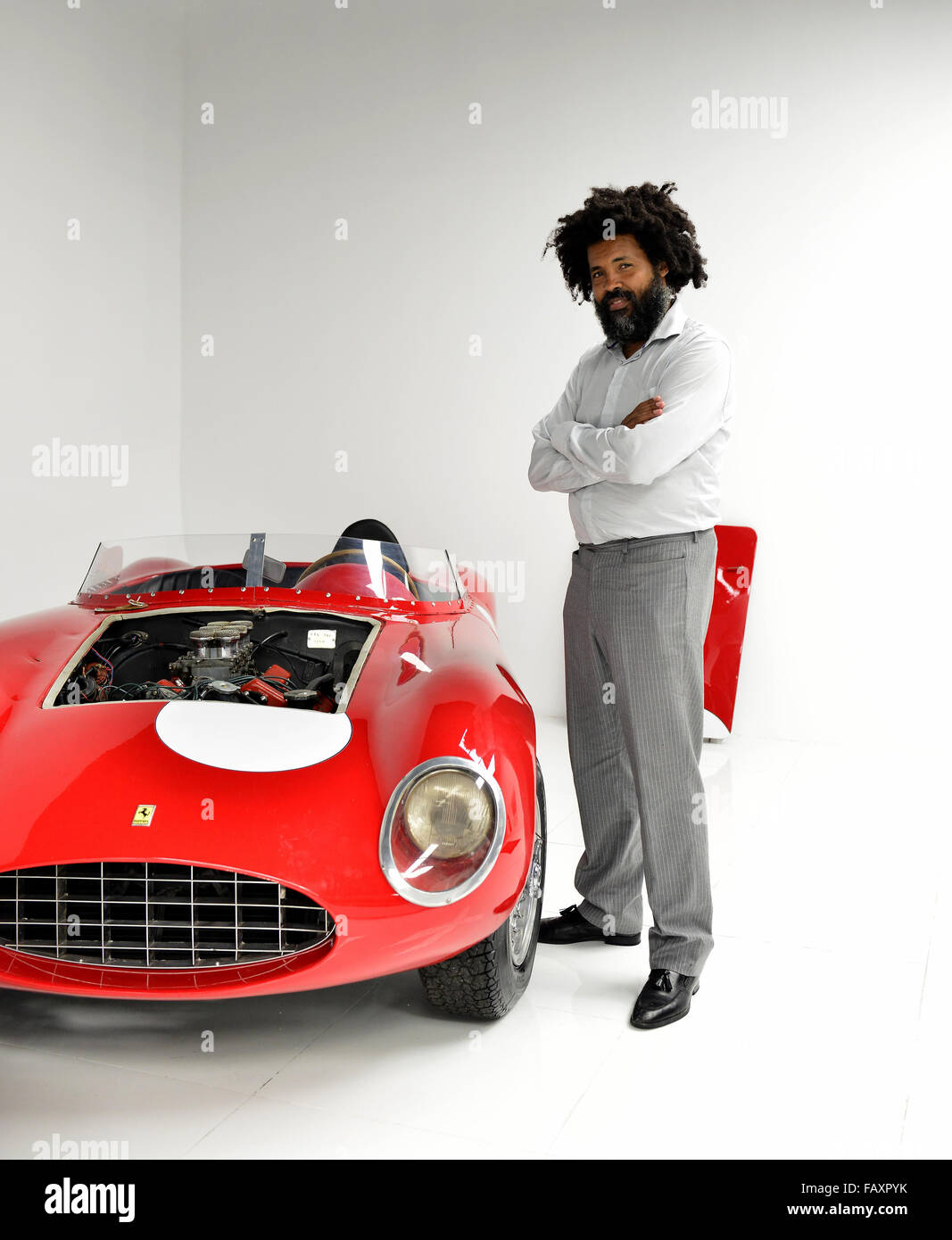 Jimmy Jean-Louis visits Elo’s Miami Supercar Rooms at Art Basel Miami ...