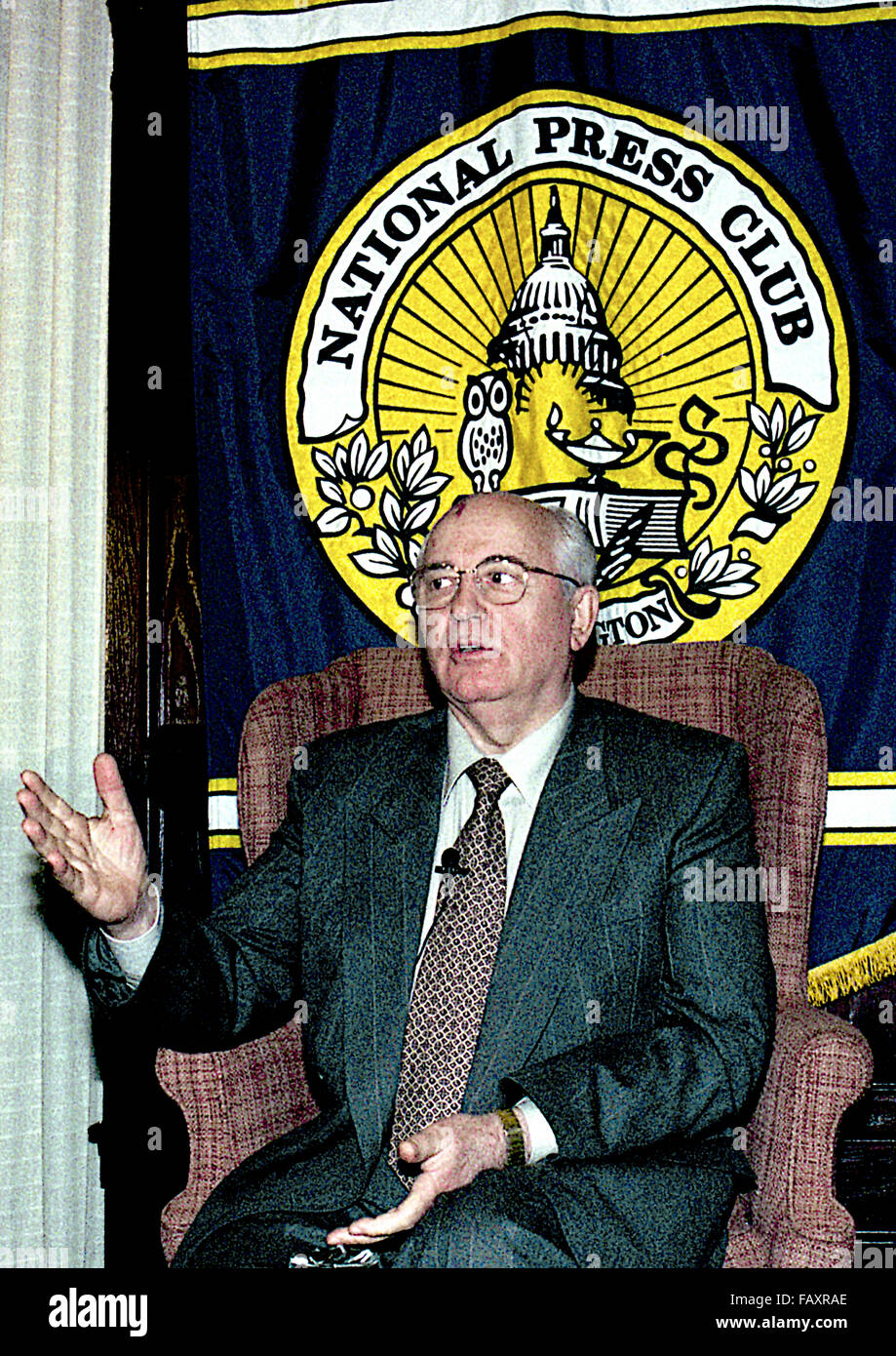 Washington, DC., USA, 25th October, 1996 Mikhail Sergeyevich Gorbachev ...