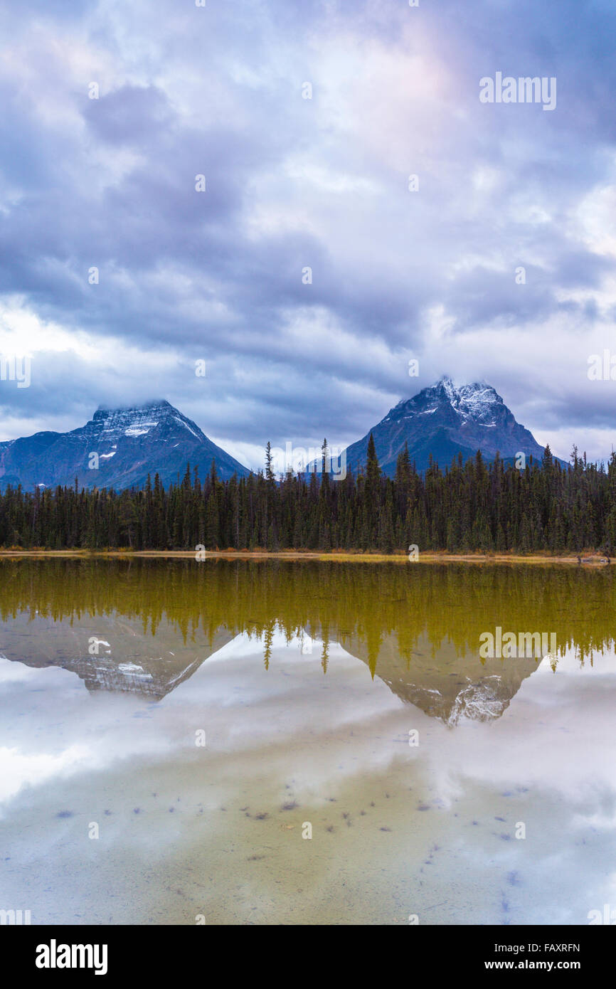 Fryatt Ponds, Whirlpool Mountain, Mount Geraldine, Jasper Nationalpark ...