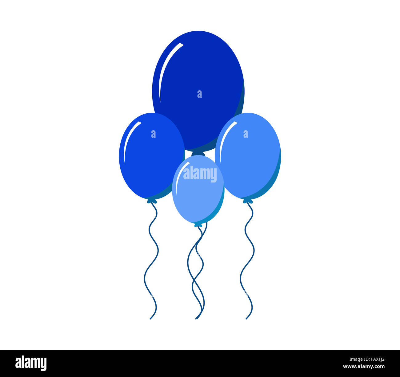 balloons on white background Stock Photo - Alamy