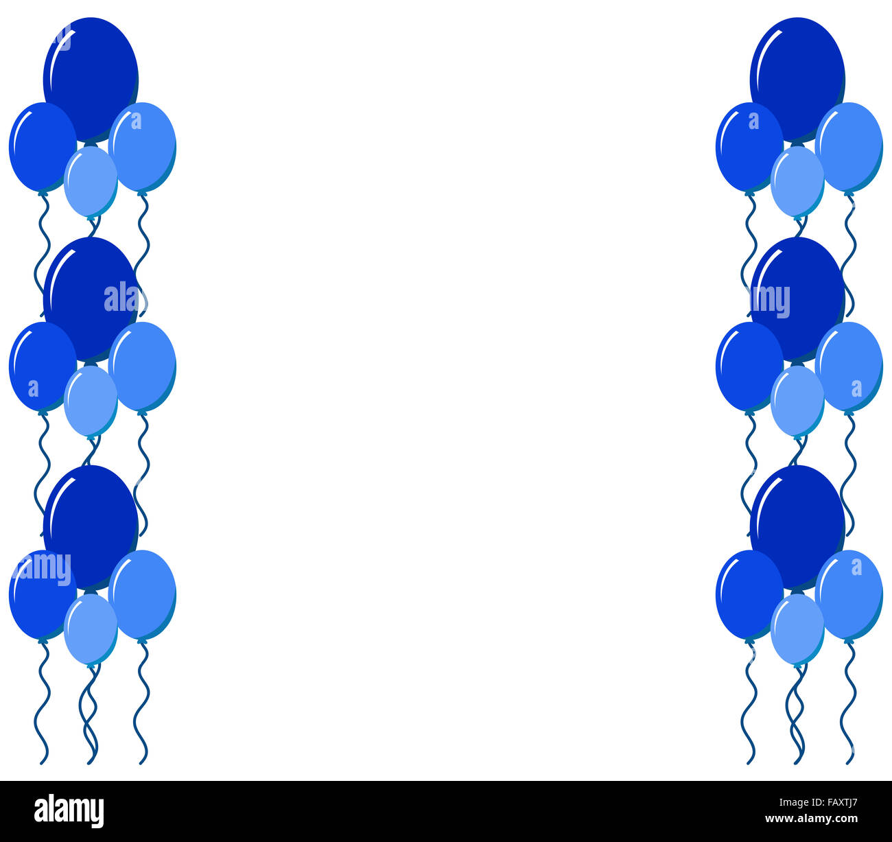 balloons on white background Stock Photo - Alamy