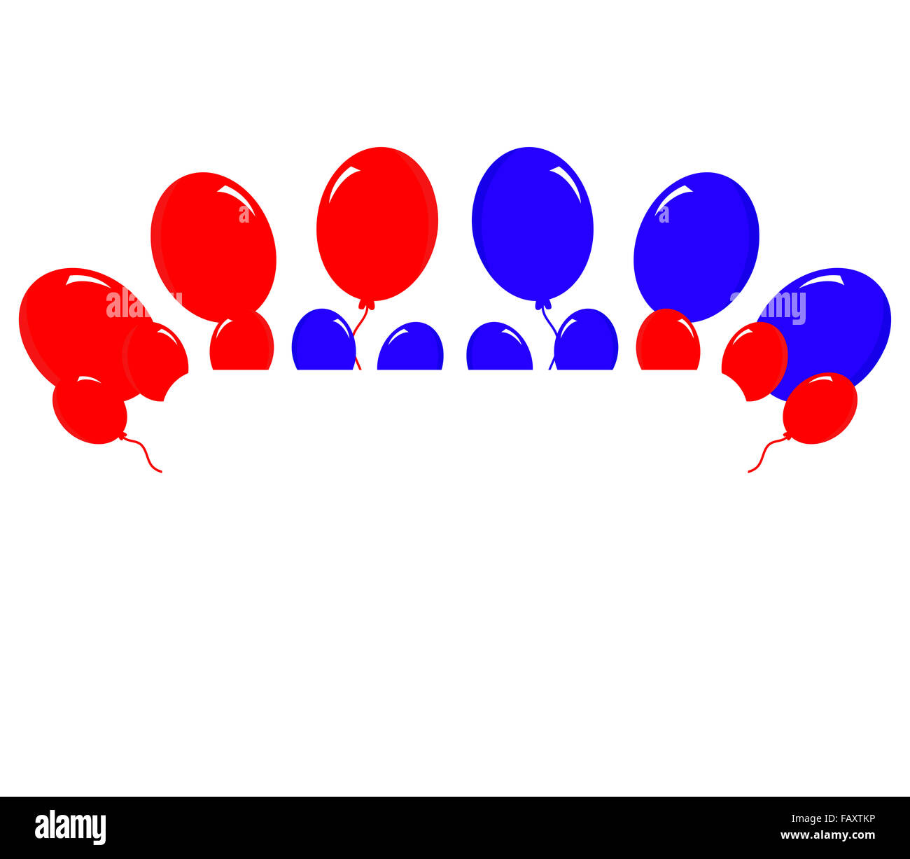 balloons on white background Stock Photo - Alamy