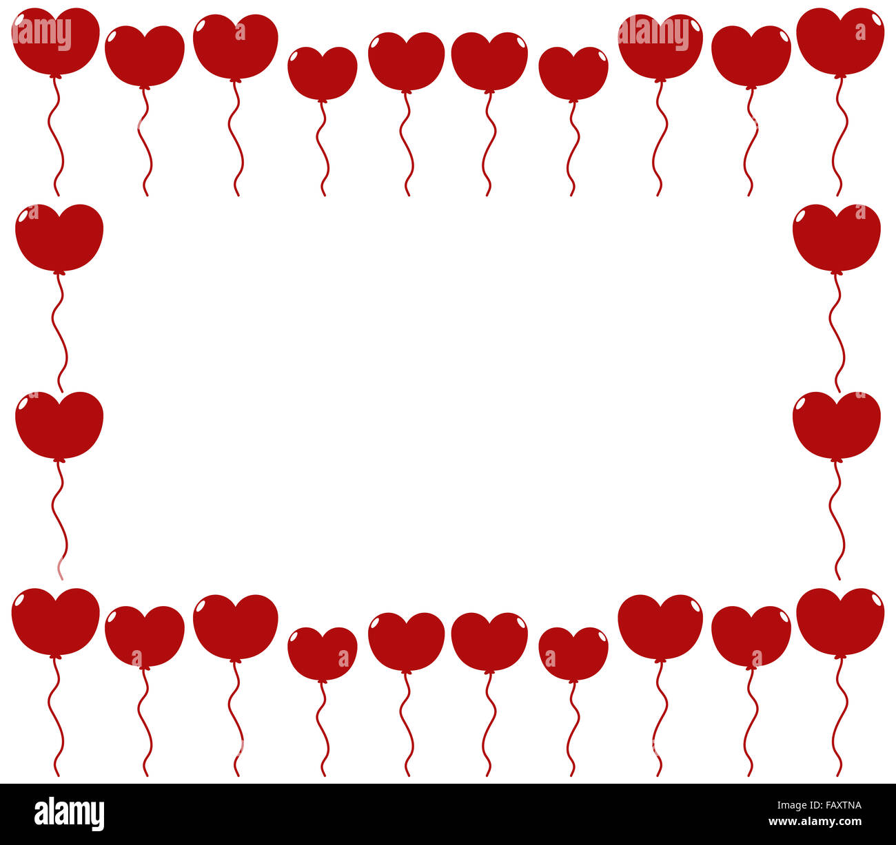 balloons on white background Stock Photo - Alamy