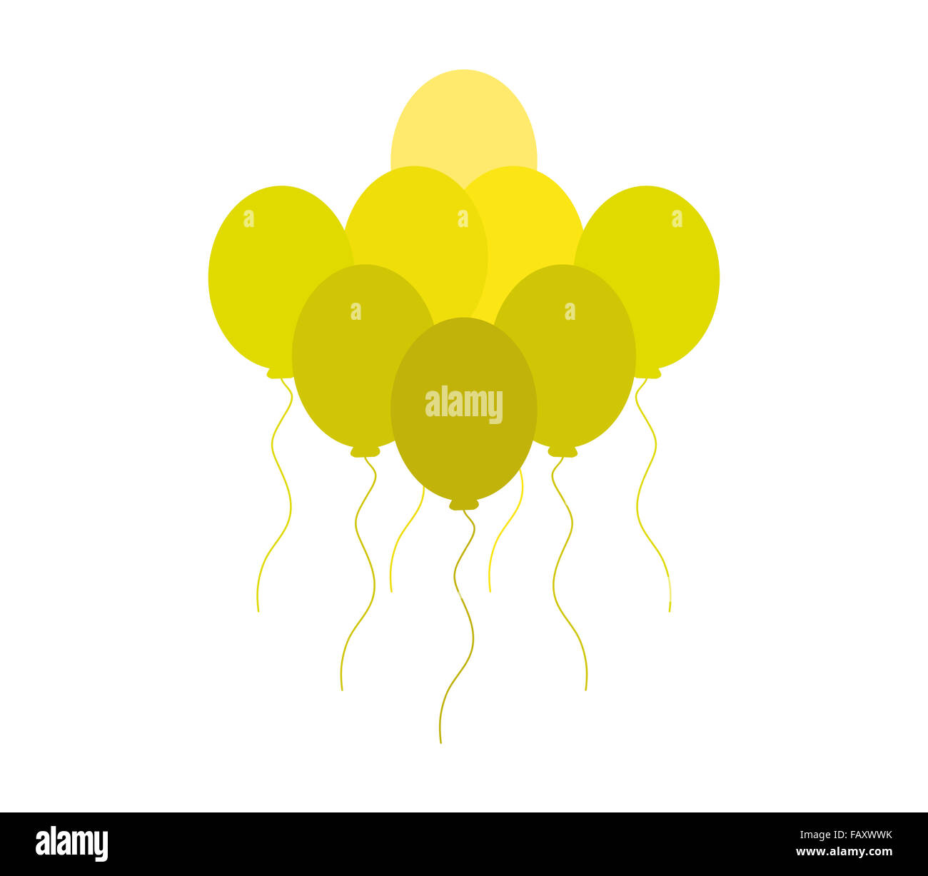 balloons on white background Stock Photo - Alamy