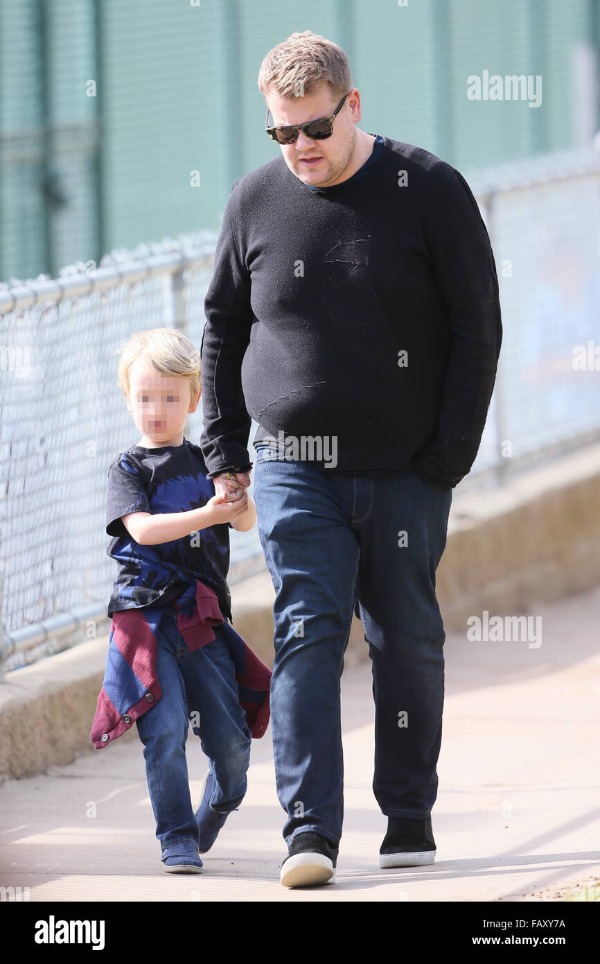 James Corden And Max Corden High Resolution Stock Photography and ...
