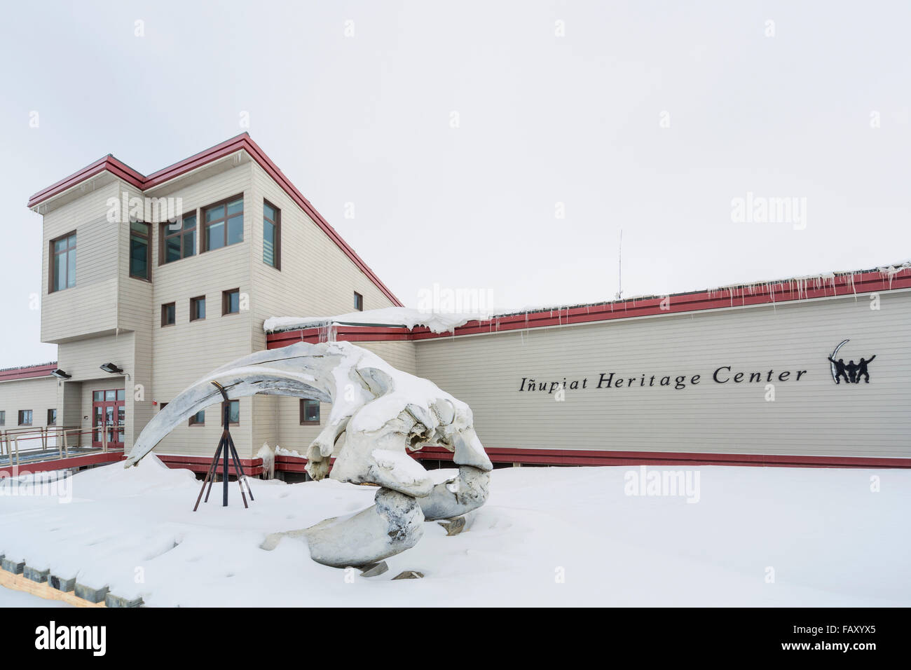 Exterior view of the Inupiat Heritage Center, Barrow, North Slope ...