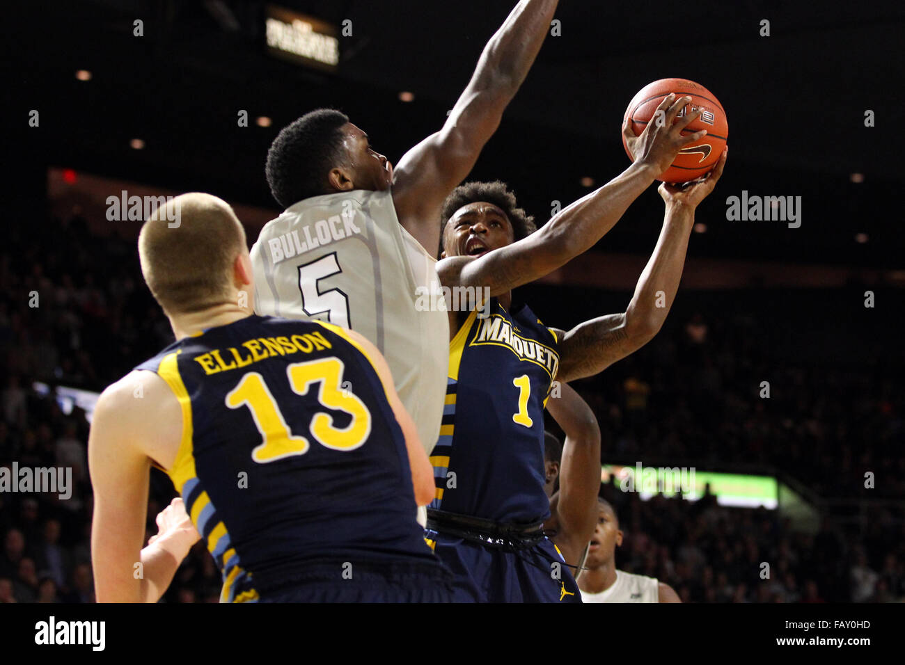 Marquette golden eagles guard duane wilson 1 hi-res stock photography ...
