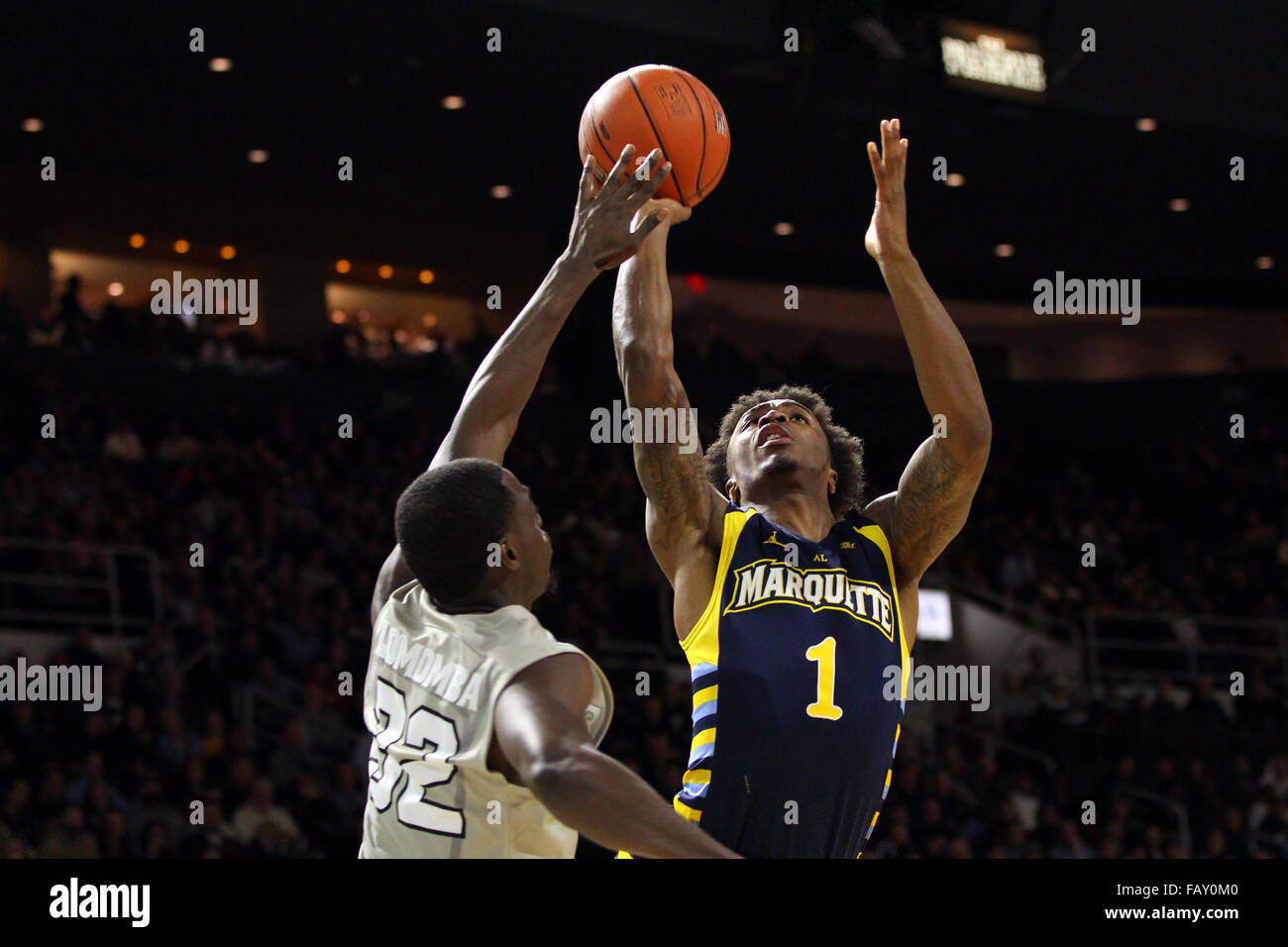 Marquette golden eagles guard duane wilson 1 hi-res stock photography ...