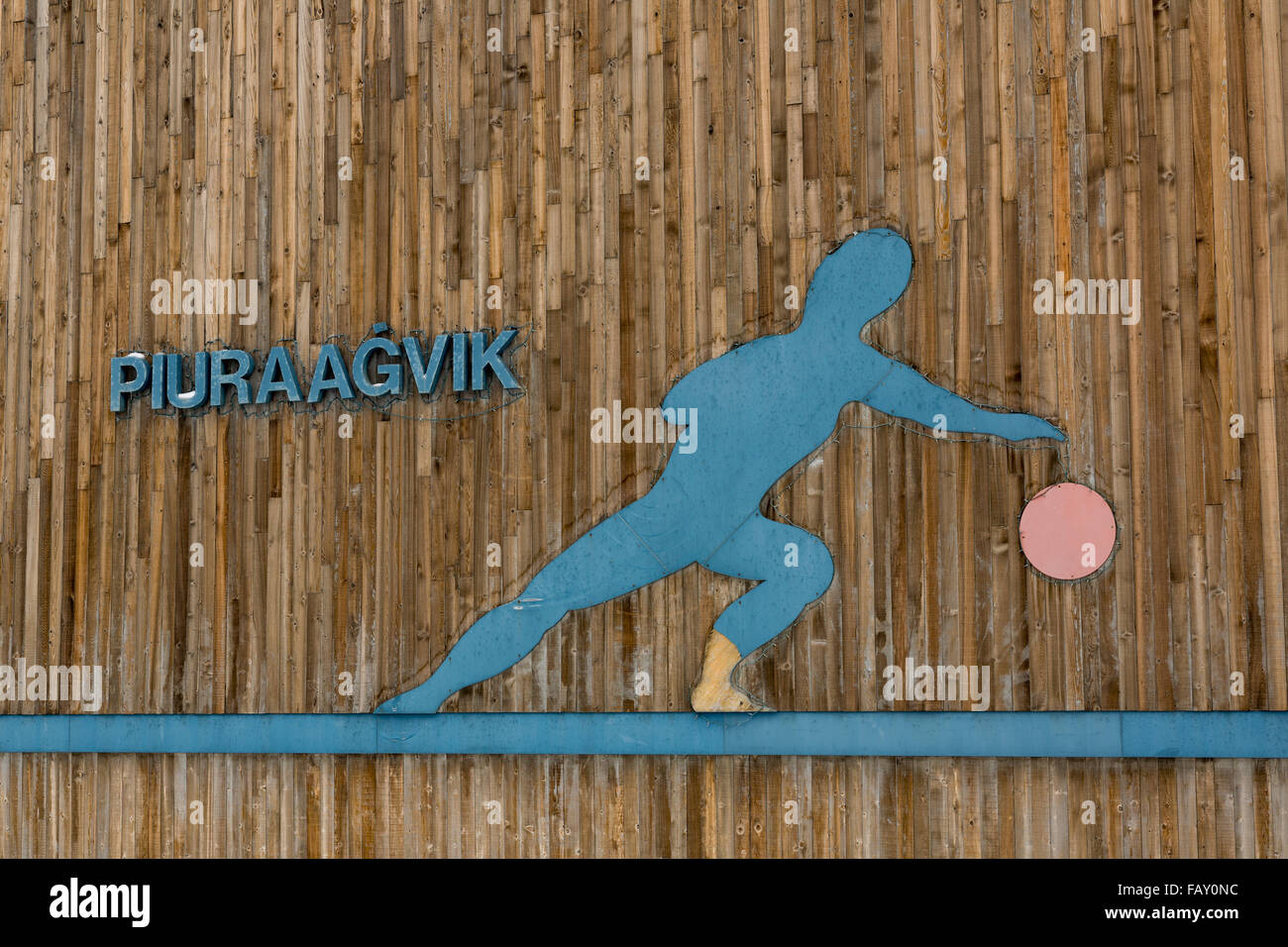 Exterior of the Piuraagvik Recreation Center, Barrow, North Slope ...