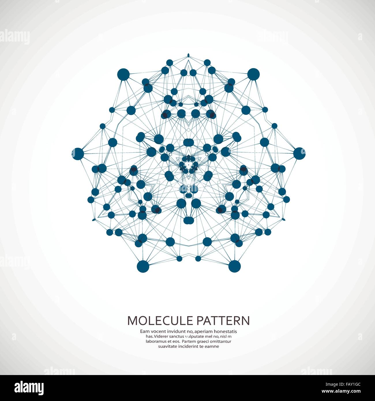 Vector background pattern network. Design dots and lines Stock Vector ...