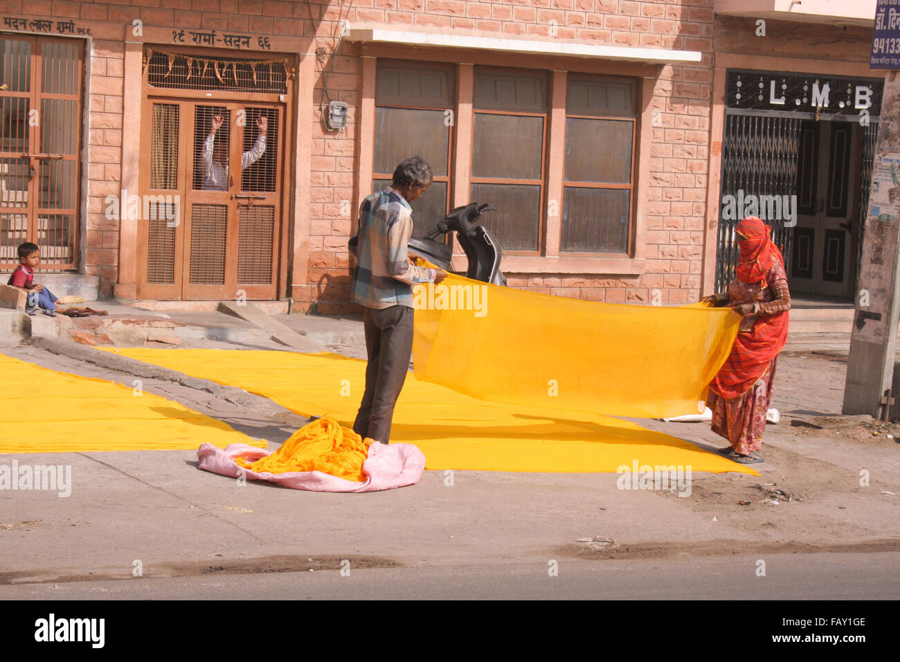 Fabric dying process hi-res stock photography and images - Alamy