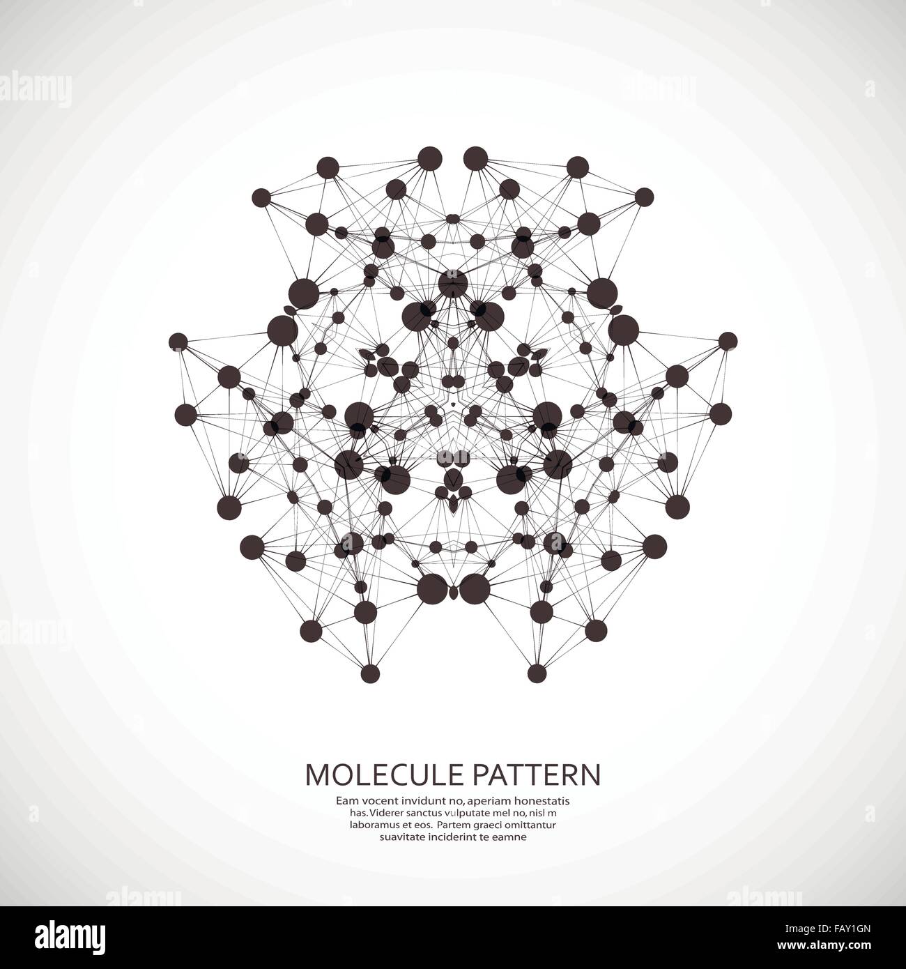 Vector background pattern network. Design dots and lines Stock Vector ...
