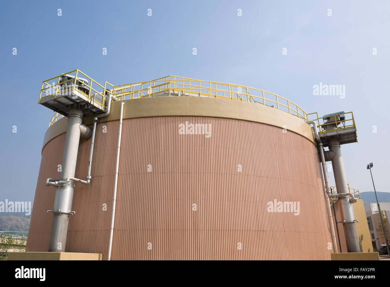 Digestion tank in a sewage treatment plant Stock Photo - Alamy