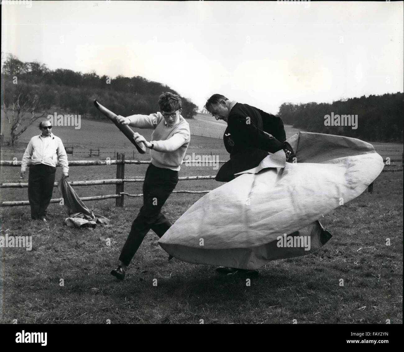 1972 - Bullfighting practice Flourish of cape-work - George Erik gives ...