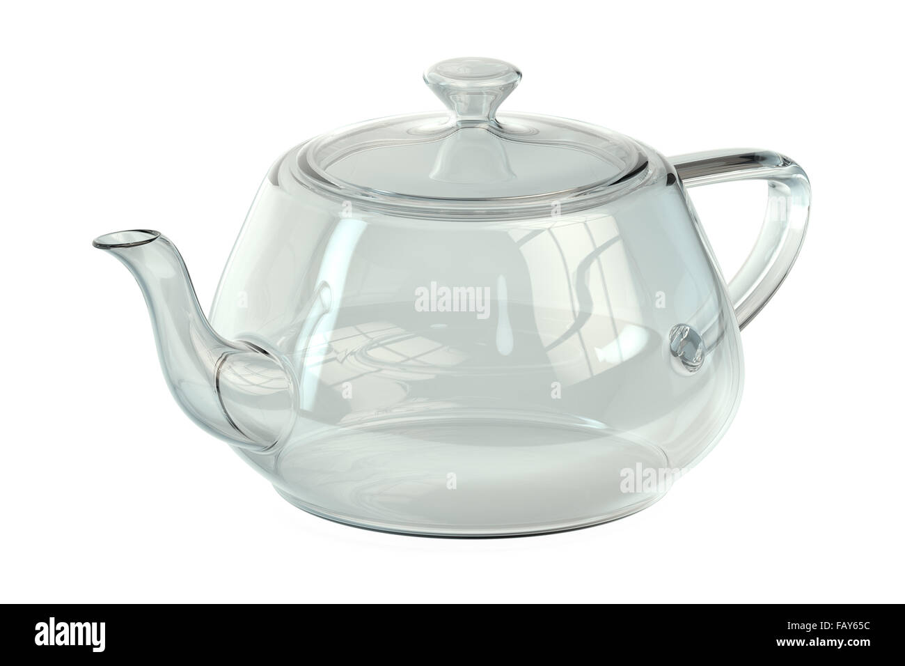 Empty glass teapot on Cut Out Stock Images & Pictures - Alamy