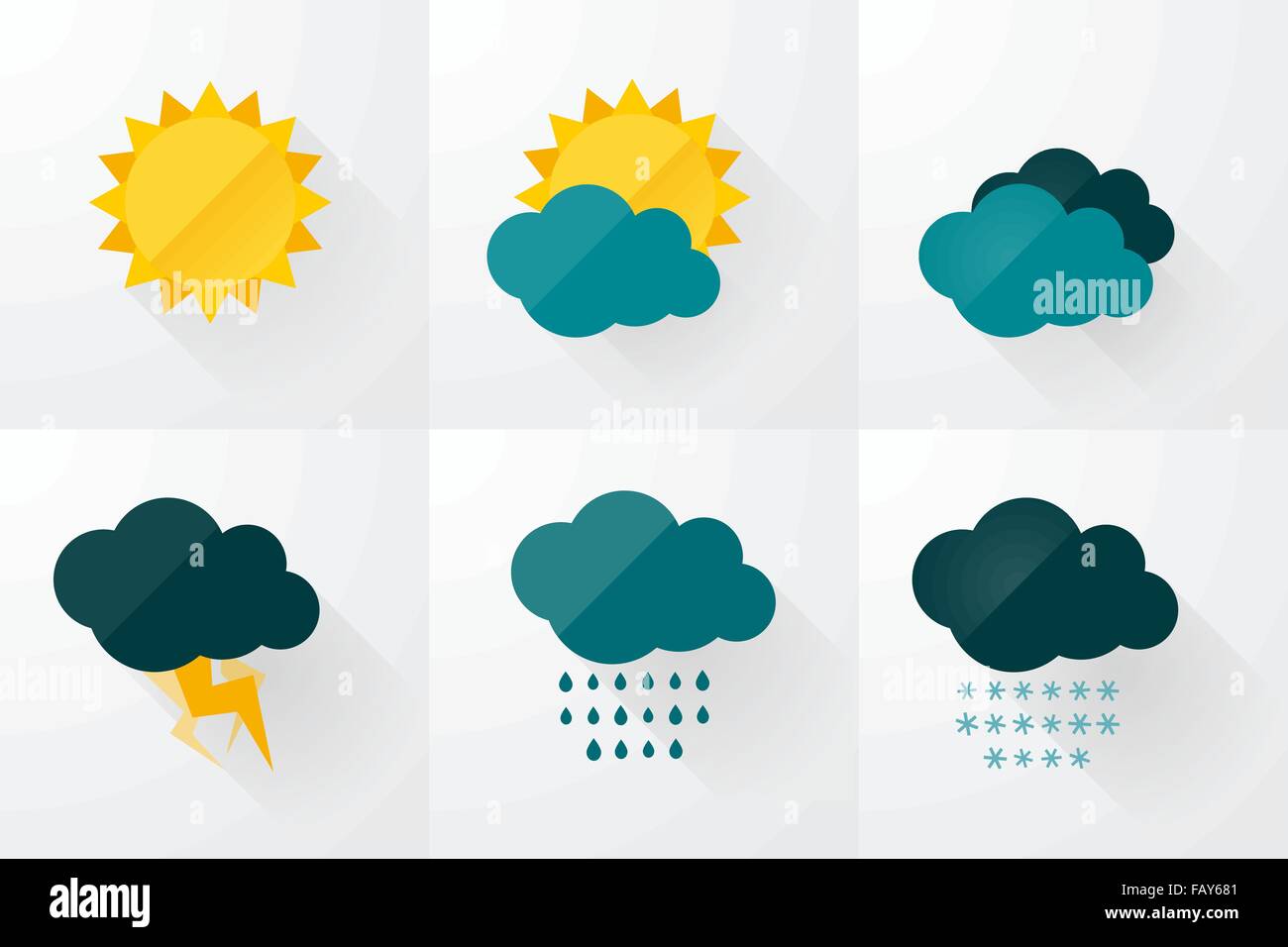 Storm blue flat design Stock Vector Images - Alamy