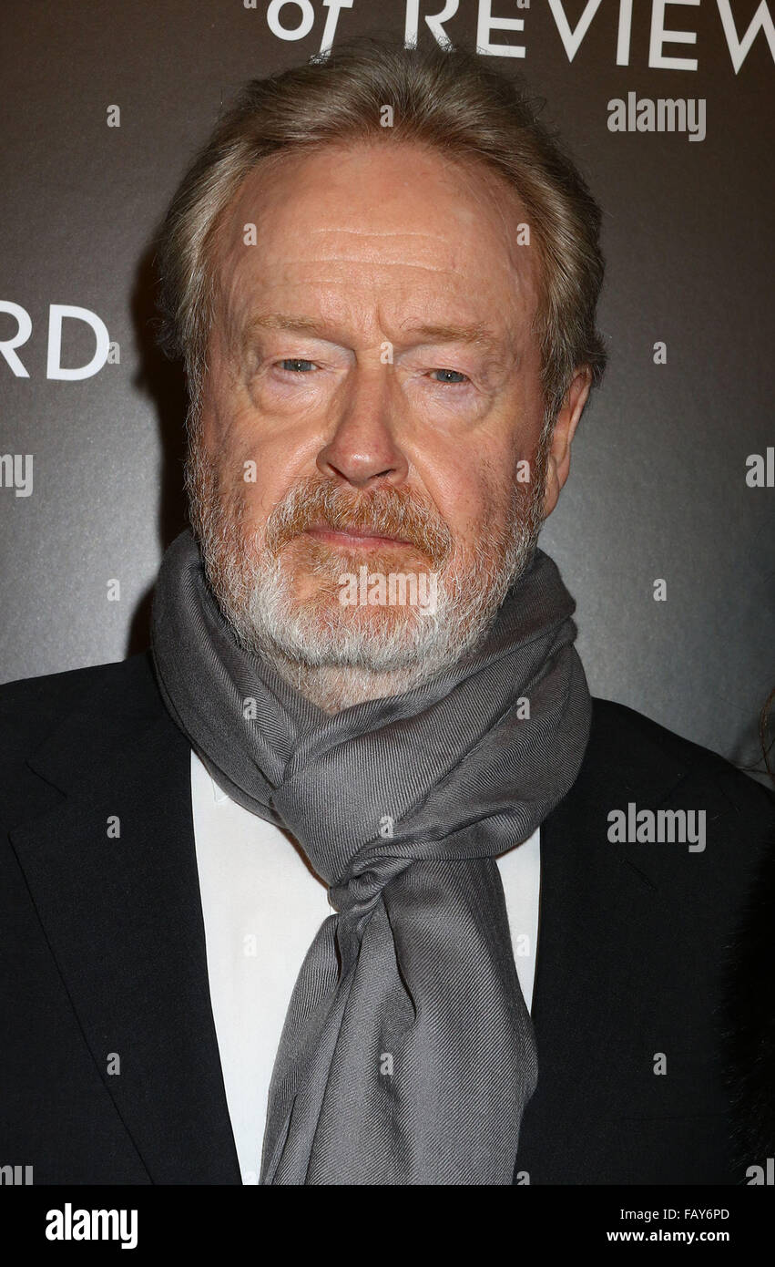 New York, New York, USA. 5th Jan, 2016. Director RIDLEY SCOTT attends ...