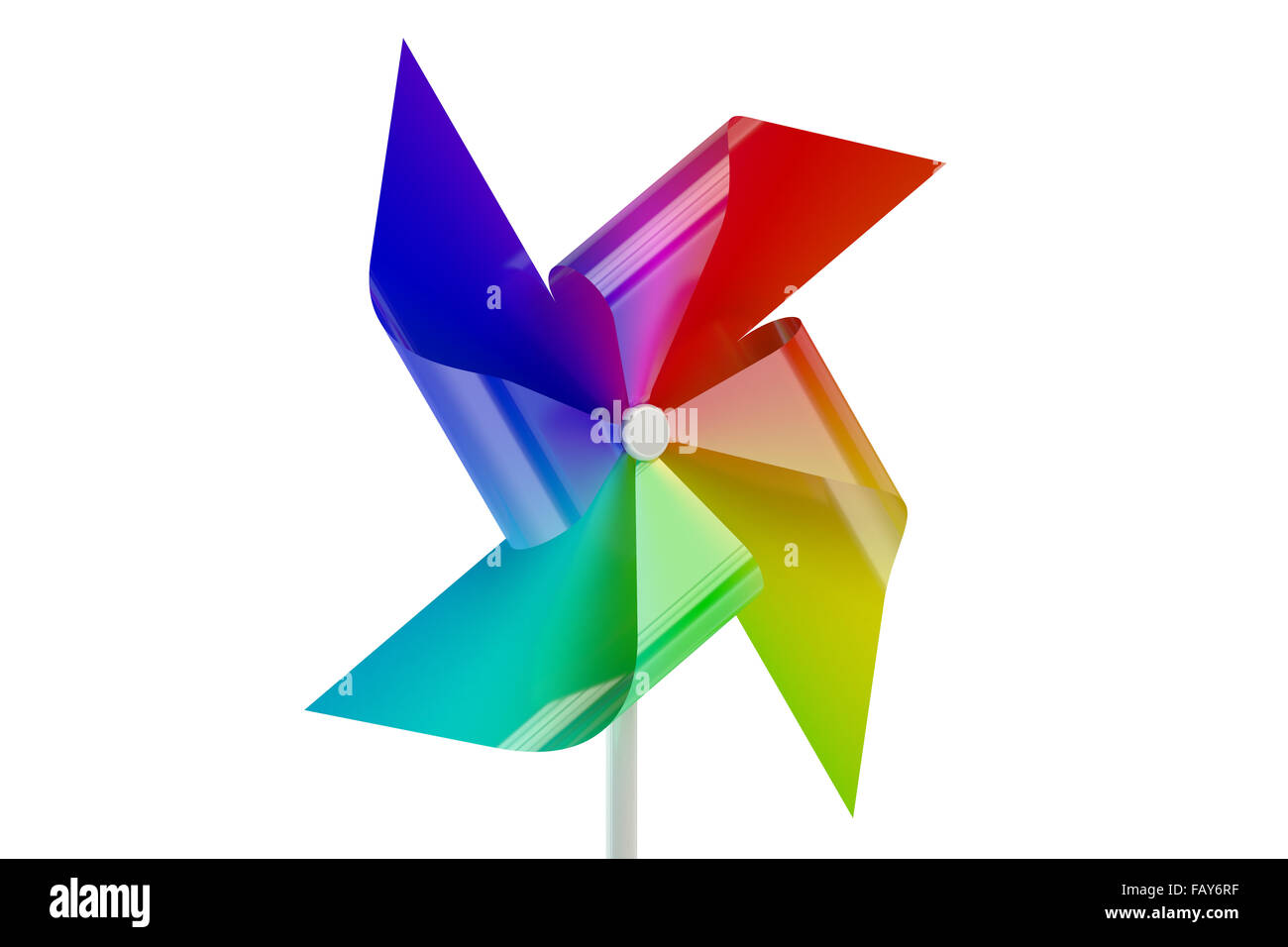 Pinwheel isolated on white background Stock Photo - Alamy