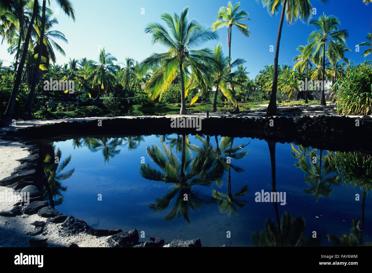 Big Island, Hawaii, Pu`uhonua o Honaunau National Historical Park ...
