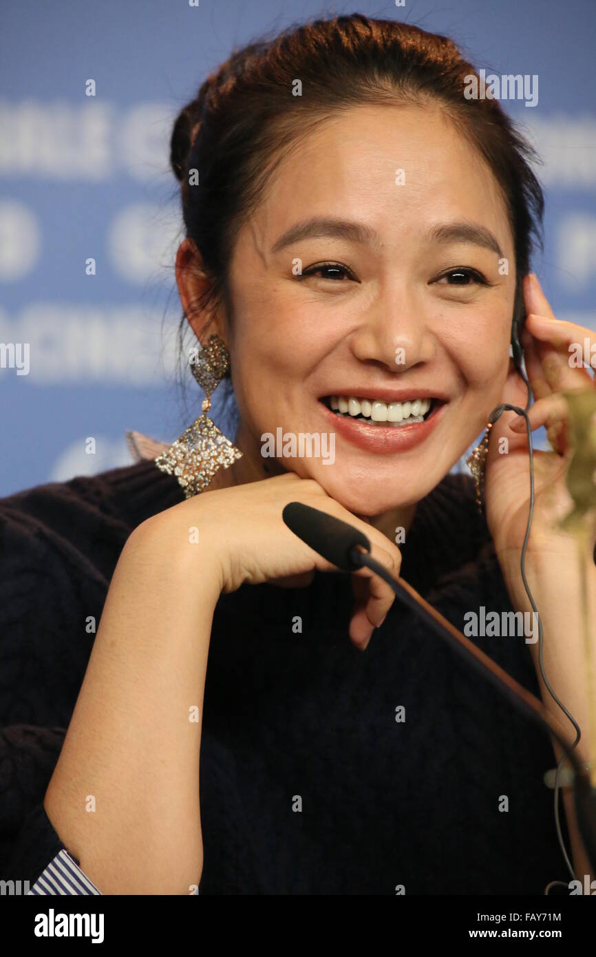 Berlin, Germany, February 11th, 2015: Zhou Yun and Jiang Wen attend at ...