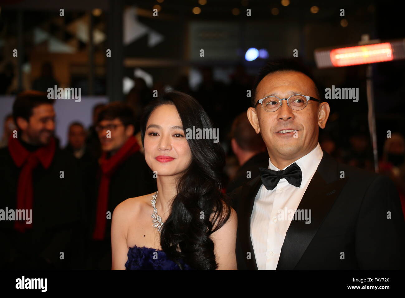 Berlin, Germany, February 11th, 2015: Zhou Yun and Jiang Wen attend on ...