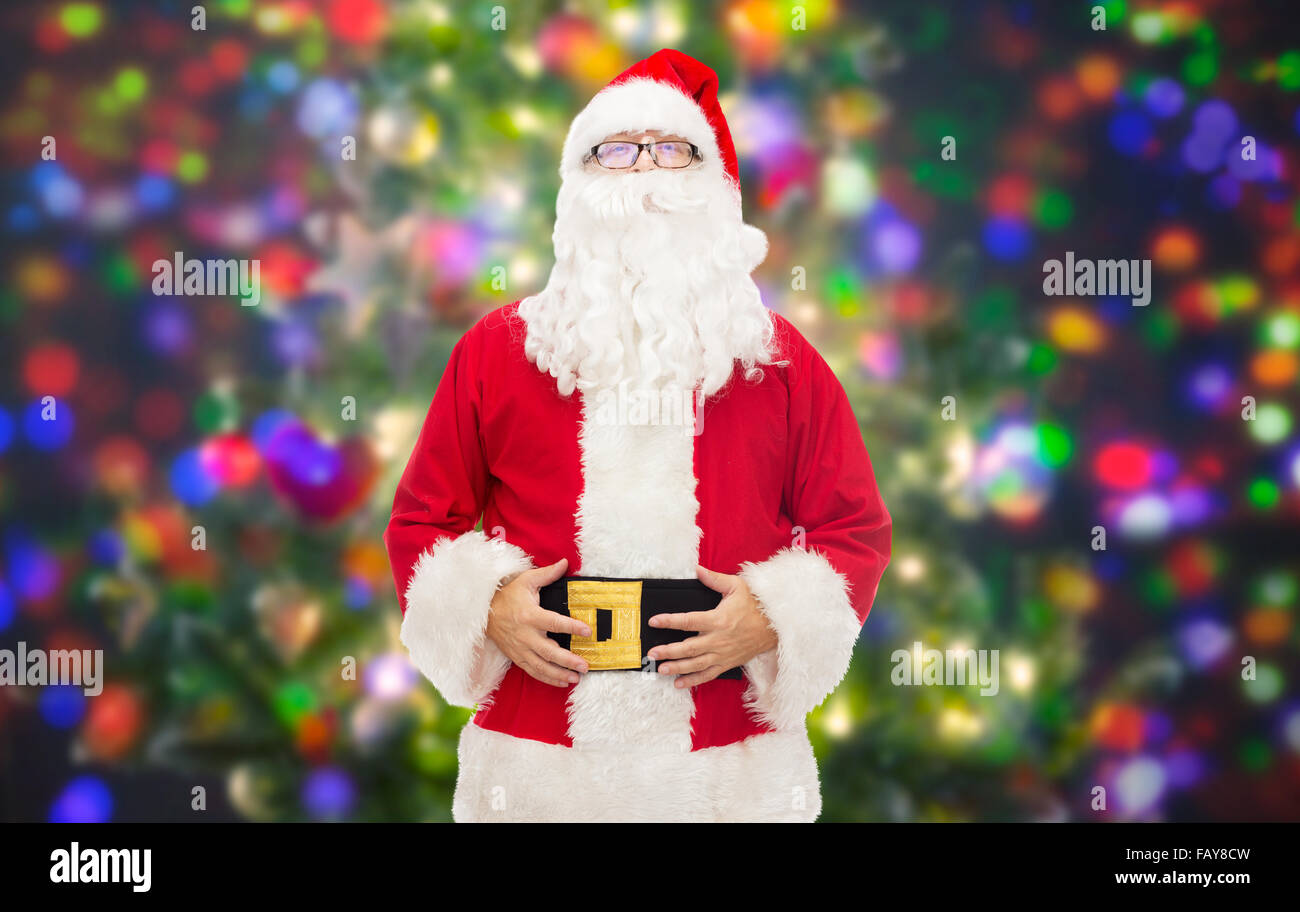 man in costume of santa claus Stock Photo - Alamy