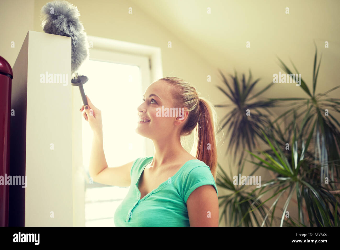 Duster cleaning hi-res stock photography and images - Alamy