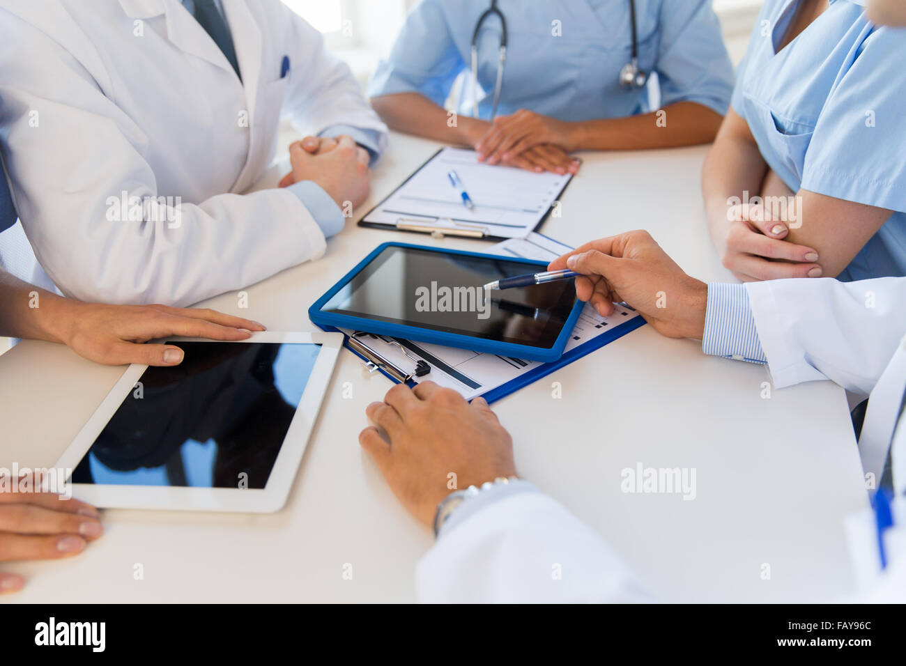 group of doctors meeting at hospital office Stock Photo - Alamy