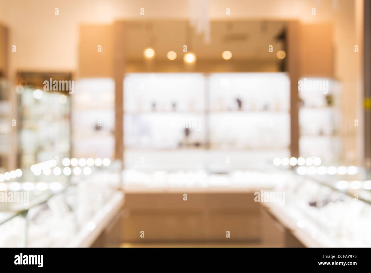 jewelry store blurred background Stock Photo - Alamy