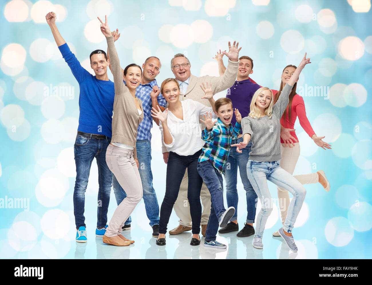 group of smiling people having fun Stock Photo - Alamy